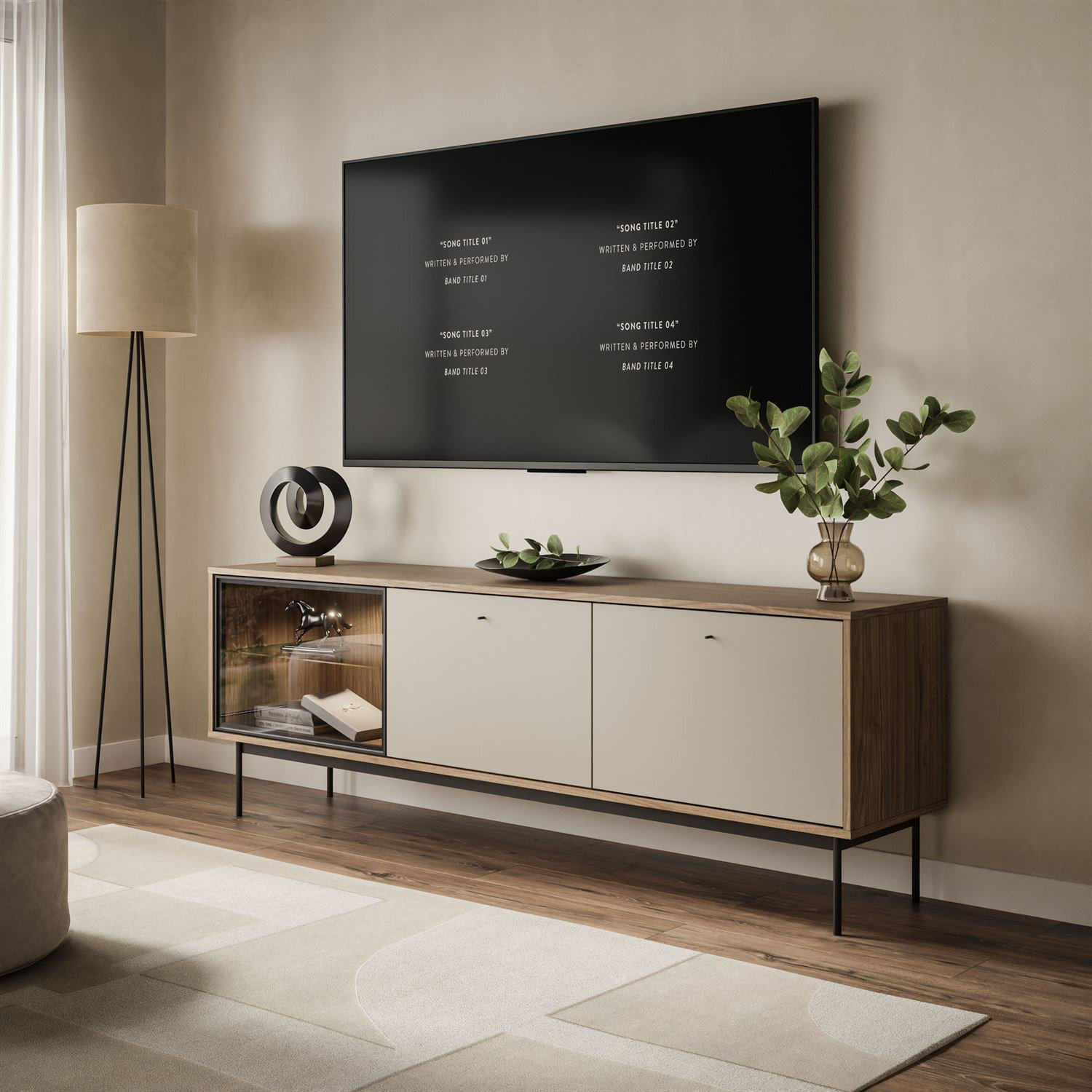 George Oliver ISA TV cabinet with LED lighting | Wayfair.co.uk