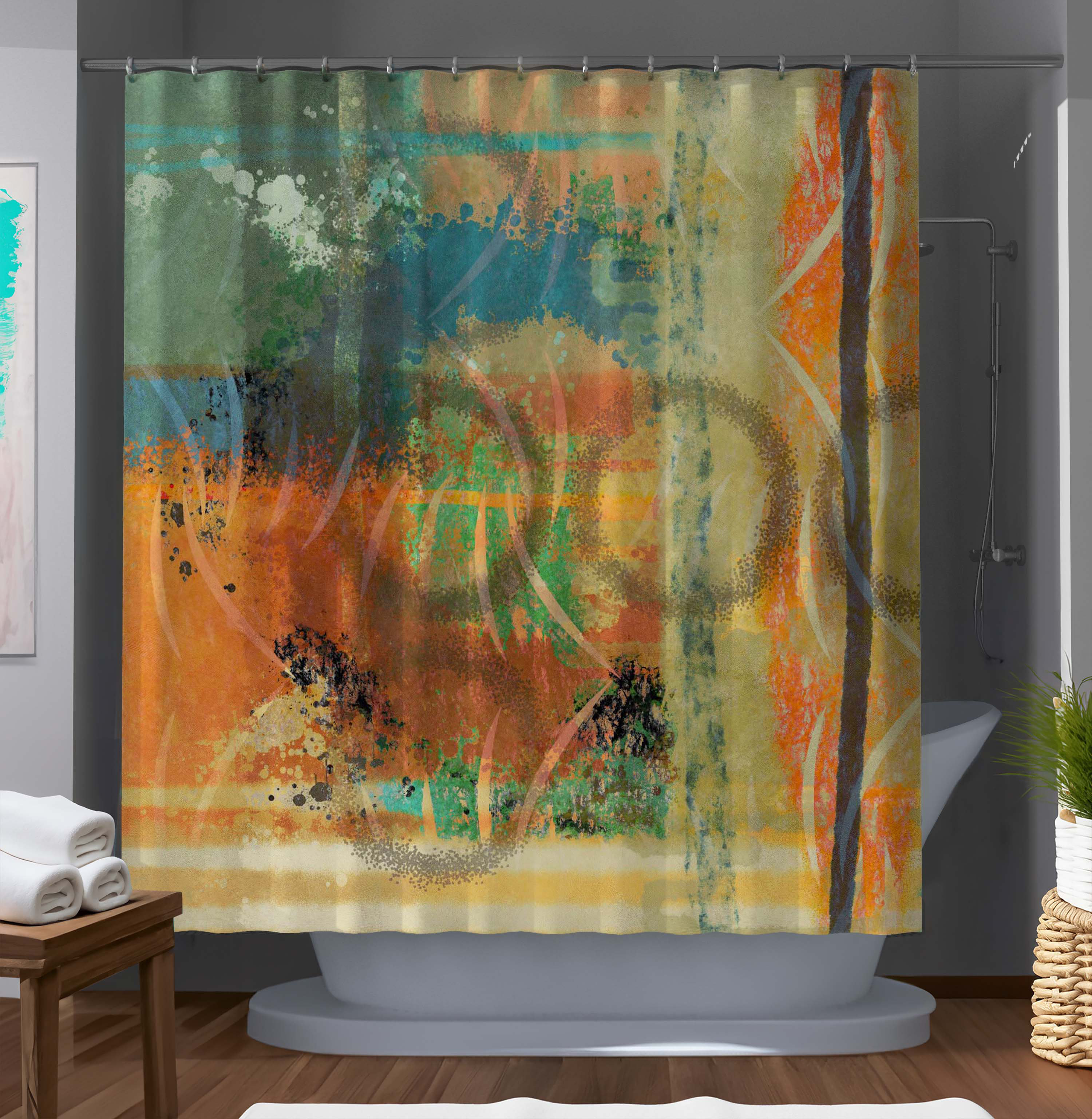 East Urban Home Berthella Shower Curtain | Wayfair