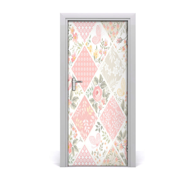 Mercer41 Flower Pattern Door Decal | Wayfair.ie