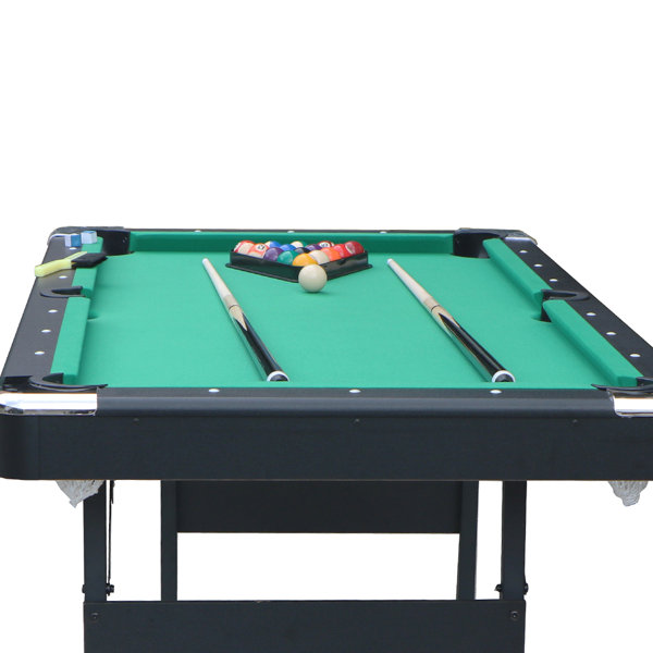 iYofe 65.7"L Portable Pool Table for Families with Easy Folding for ...