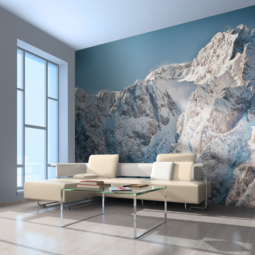 East Urban Home Winter in the Alps Wall Mural | Wayfair
