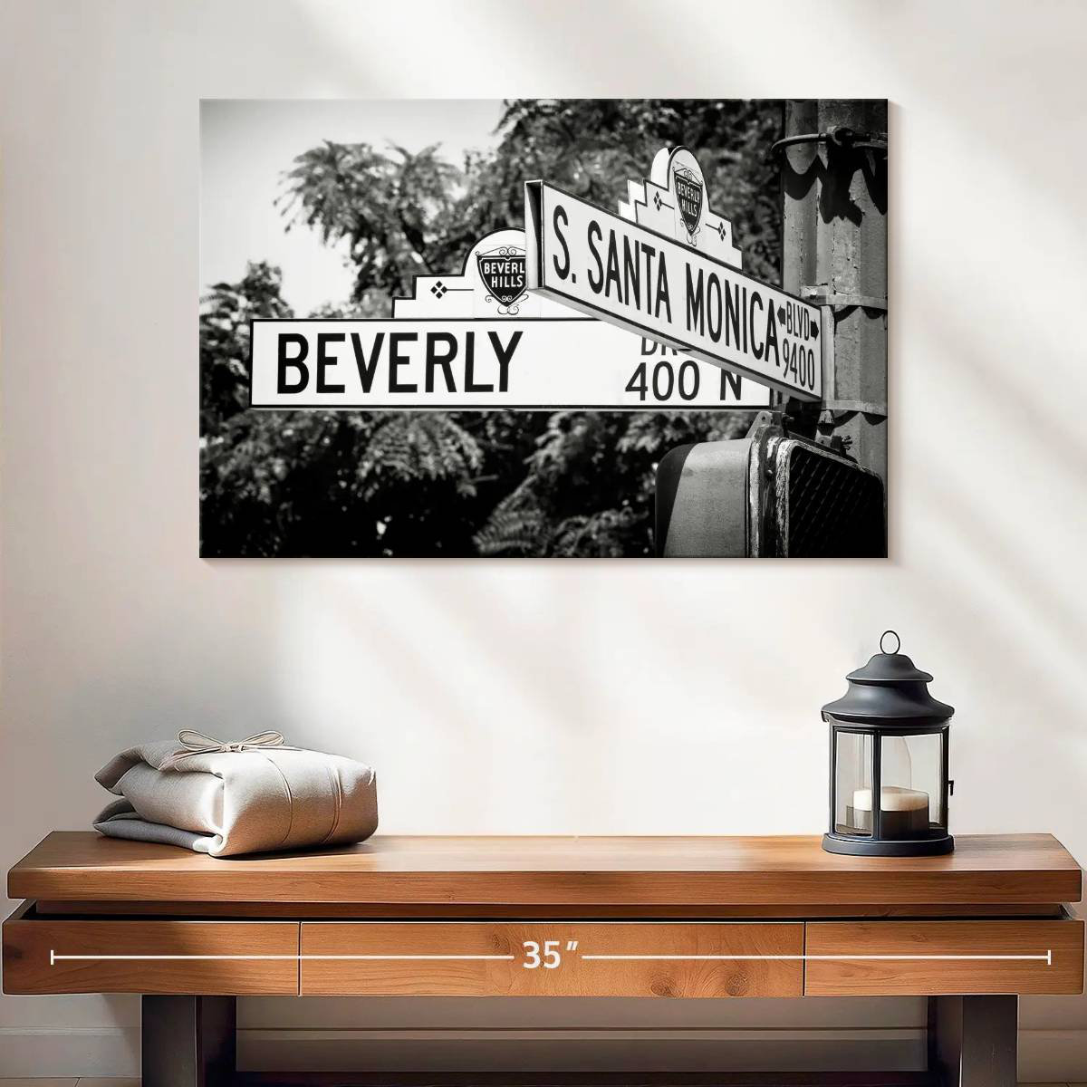Ebern Designs Nicci Black California LA Street Signs | Wayfair
