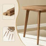 George Oliver 47.2'' W Round Kitchen Table With Solid Wood Frame and ...
