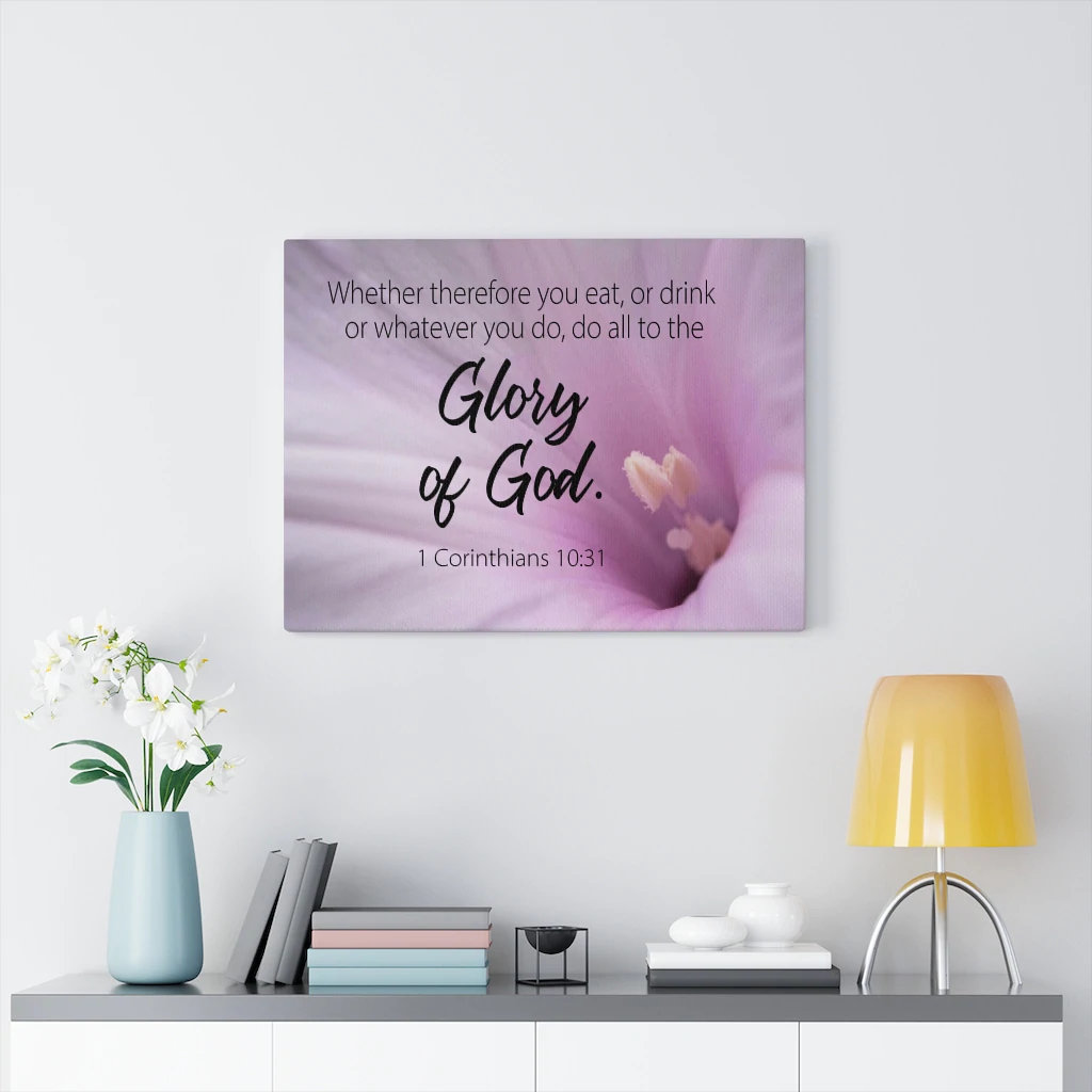 Trinx Glory of Gods 1 Corinthians 10:31 Christian Wall Art Bible Verse ...