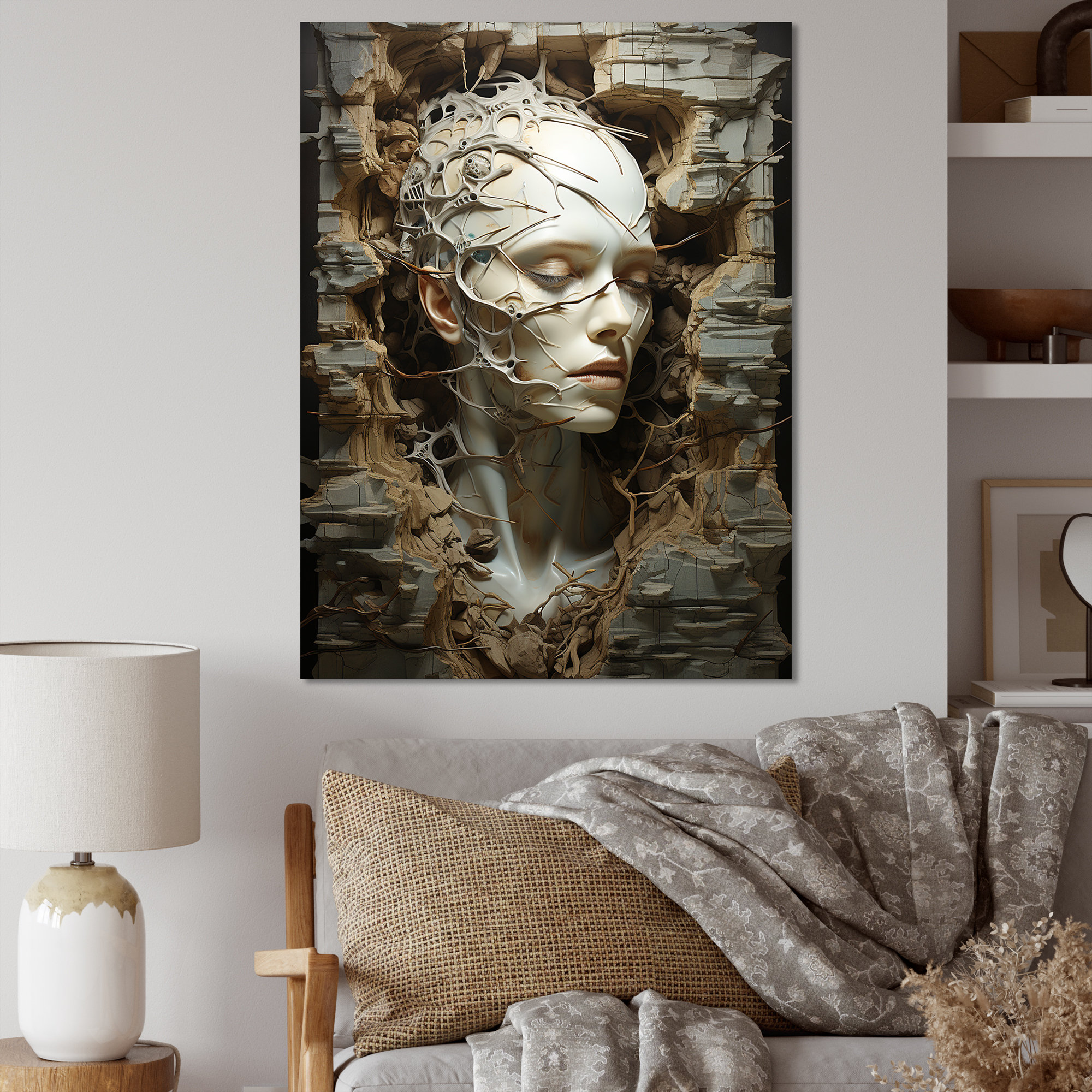 Trinx Surrealism Portrait Of The Forgotten Memories I - Surrealism Wall ...