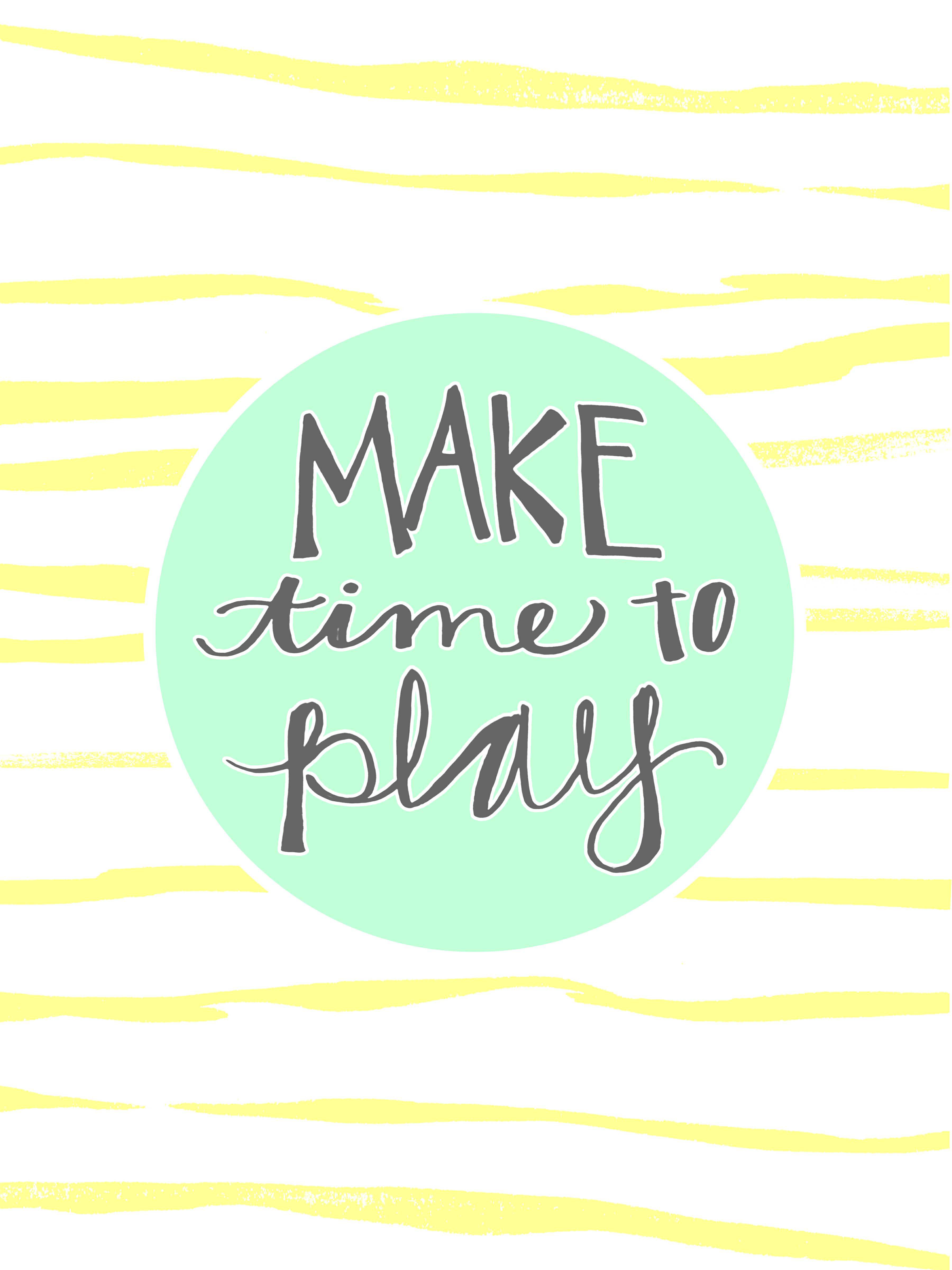 Trinx Make Time to Play - Wrapped Canvas Print | Wayfair