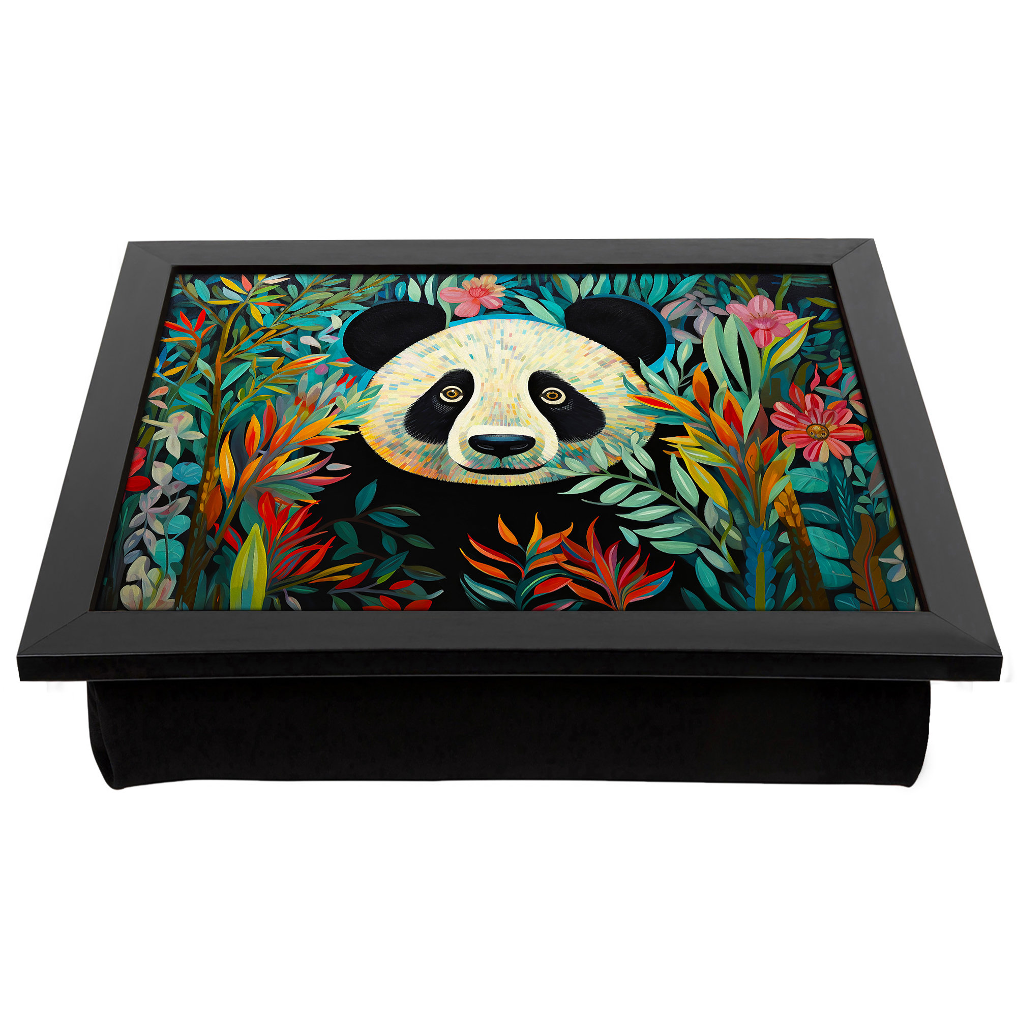 Metro Lane Panda Art Deco No.2 Lap Tray with Cushion | Wayfair.ie
