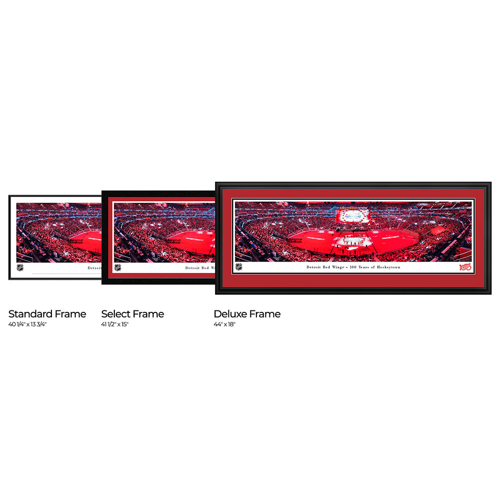 Latitude Run® Detroit Red Wings, Centennial Stick Salute - Standard ...