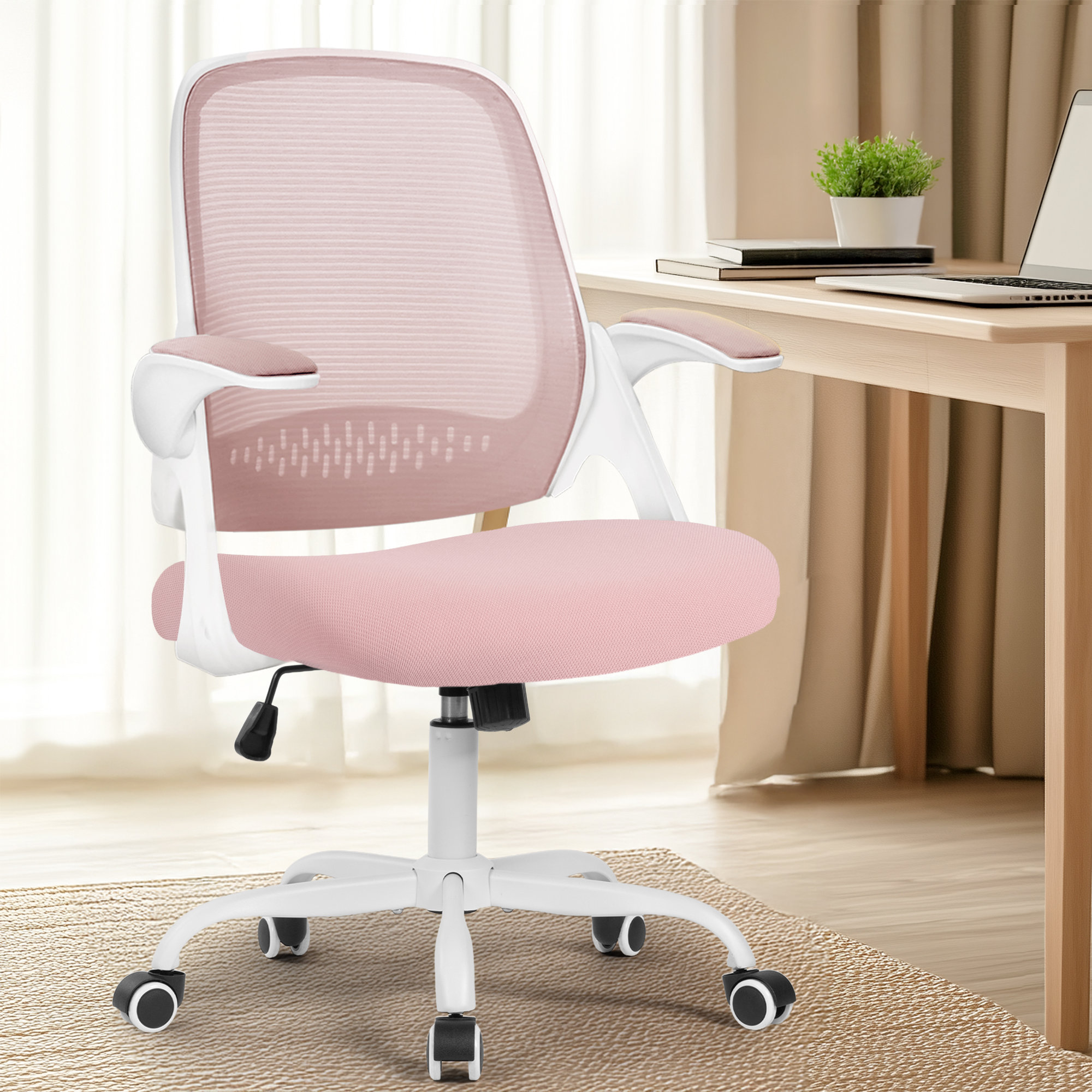 Inbox Zero Nahjee Space-Saving Ergonomic Home Office Chair Task Chair ...