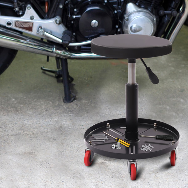 WFX Utility™ Adjustable Pneumatic Mechanic Roller Seat Swivel Chair ...