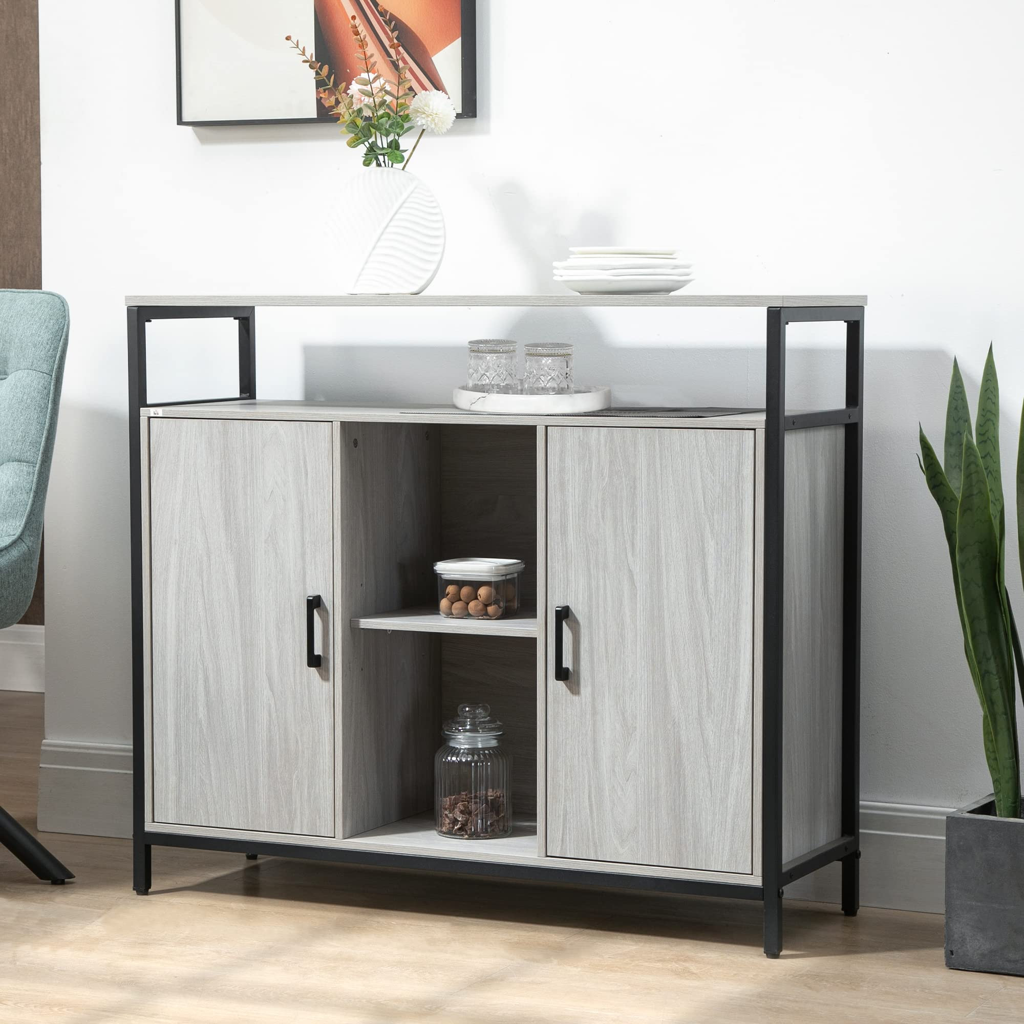 Grey sideboard 100cm wide store