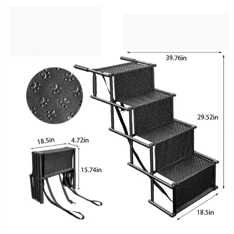 Tucker Murphy Pet™ Collapsible Stairs With 4 Steps | Wayfair