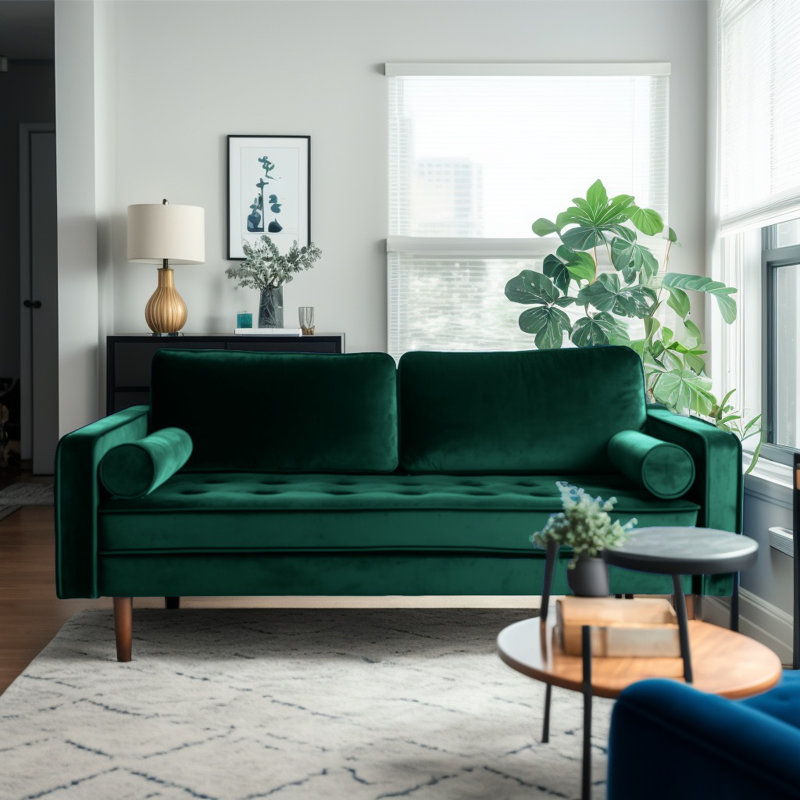 Willa Arlo™ Interiors Laurindo 70" Velvet Square Arm Sofa & Reviews ...