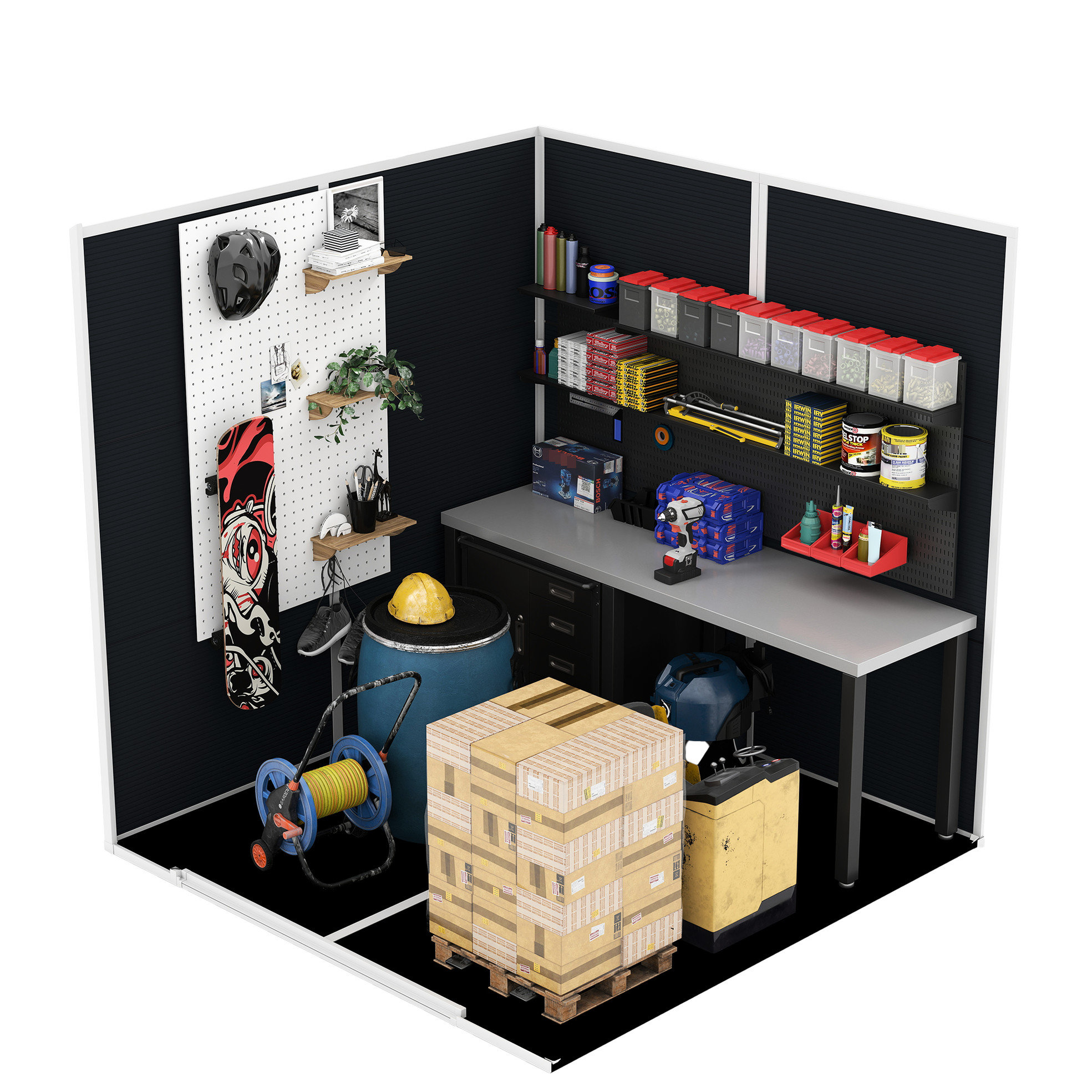 TUOXIN Dark Gray 6*6ft Storage Shed Of Polypropylene, Waterproof ...