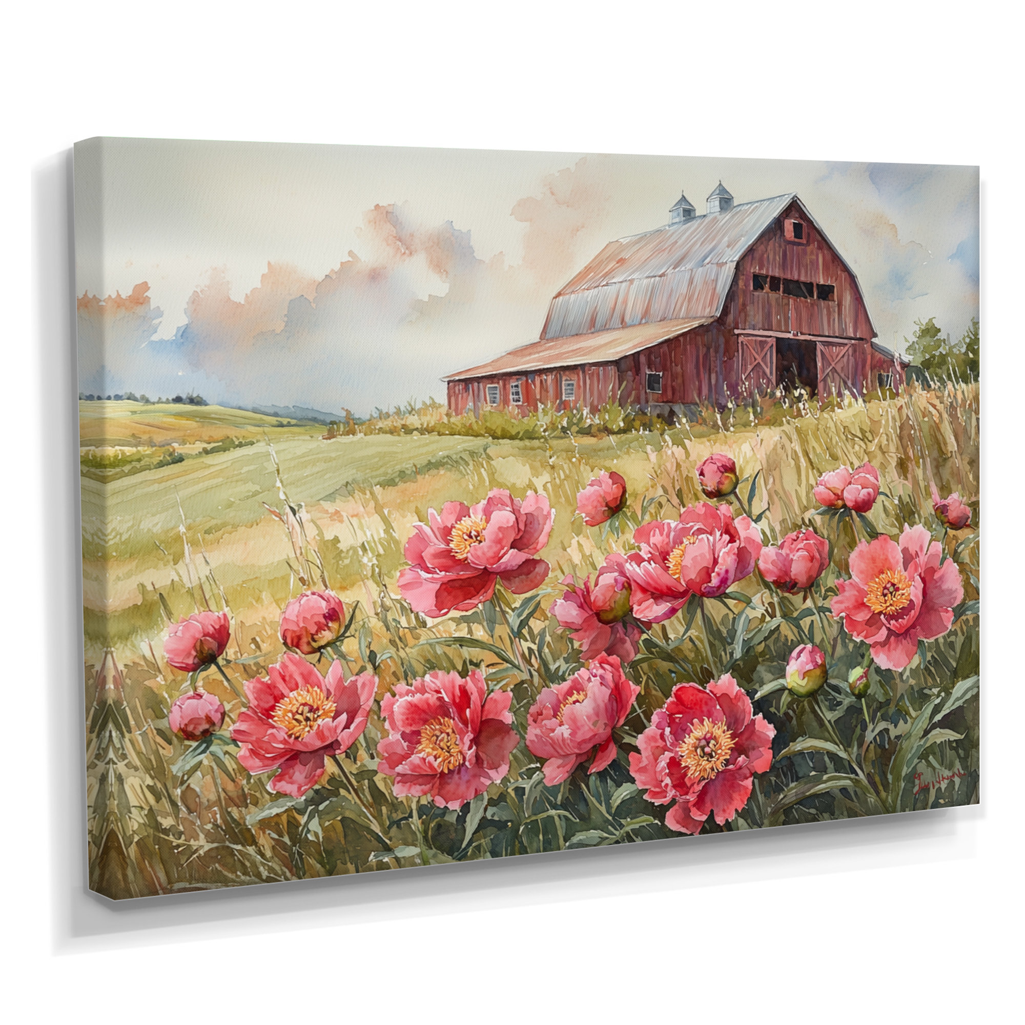 August Grove® Doffin - Floral Oversized Canvas Prints | Wayfair