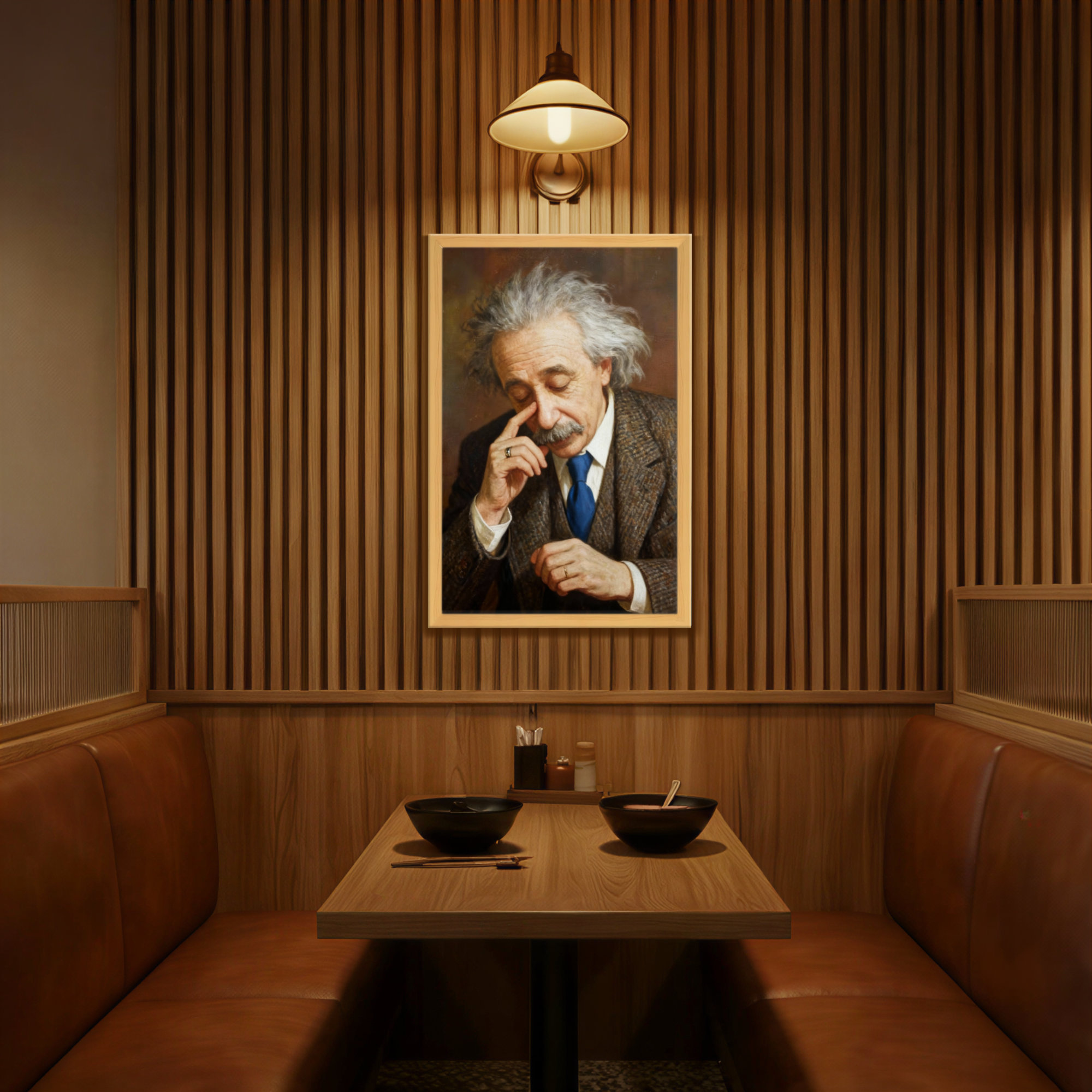 Canora Grey Abstract Albert Einstein Portrait Canvas Print | Wayfair