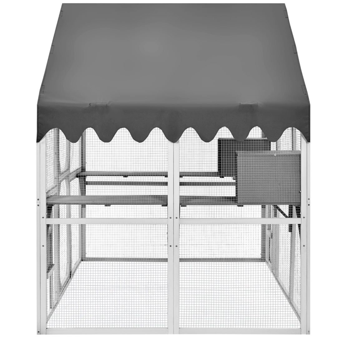 Tucker Murphy Pet™ Evonni Outdoor Walk-in Large Cat Enclosures with ...