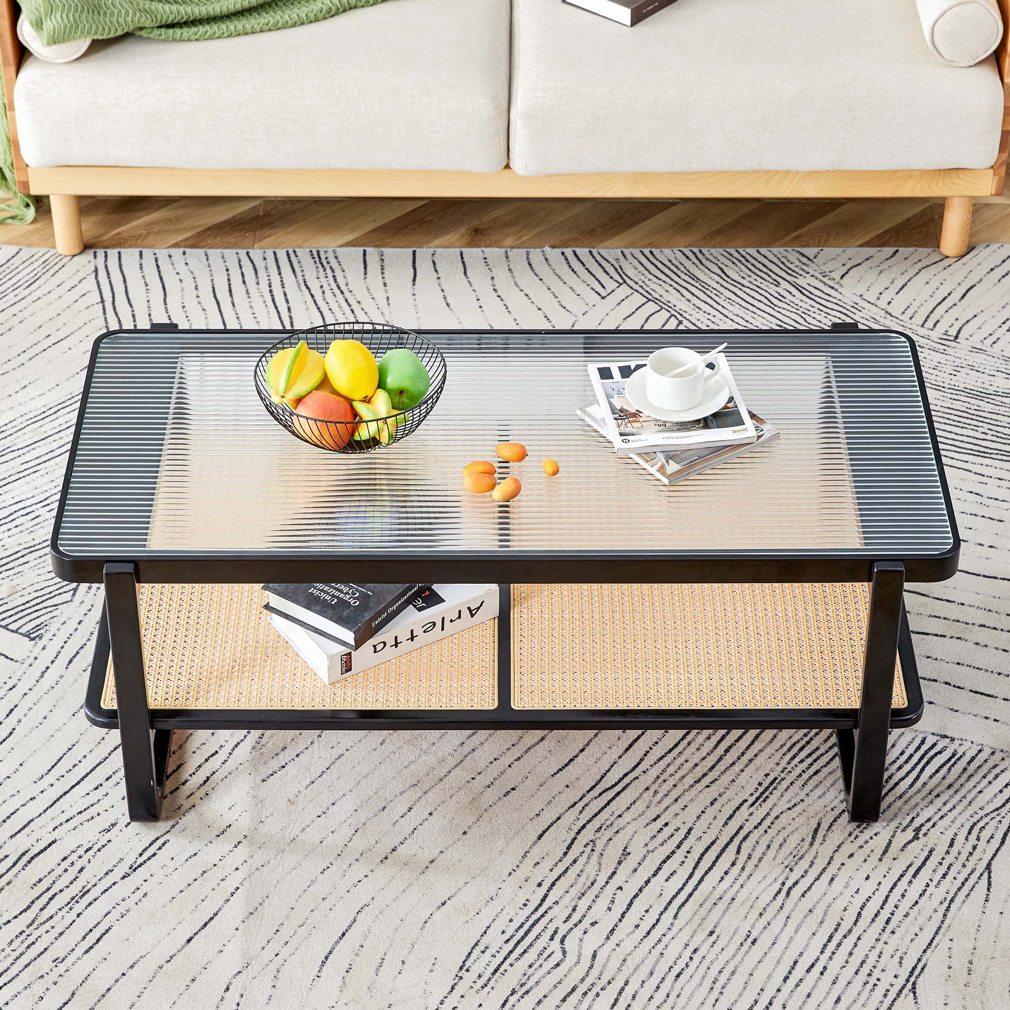 Bay Isle Home Elian Glass Top Single Coffee Table | Wayfair