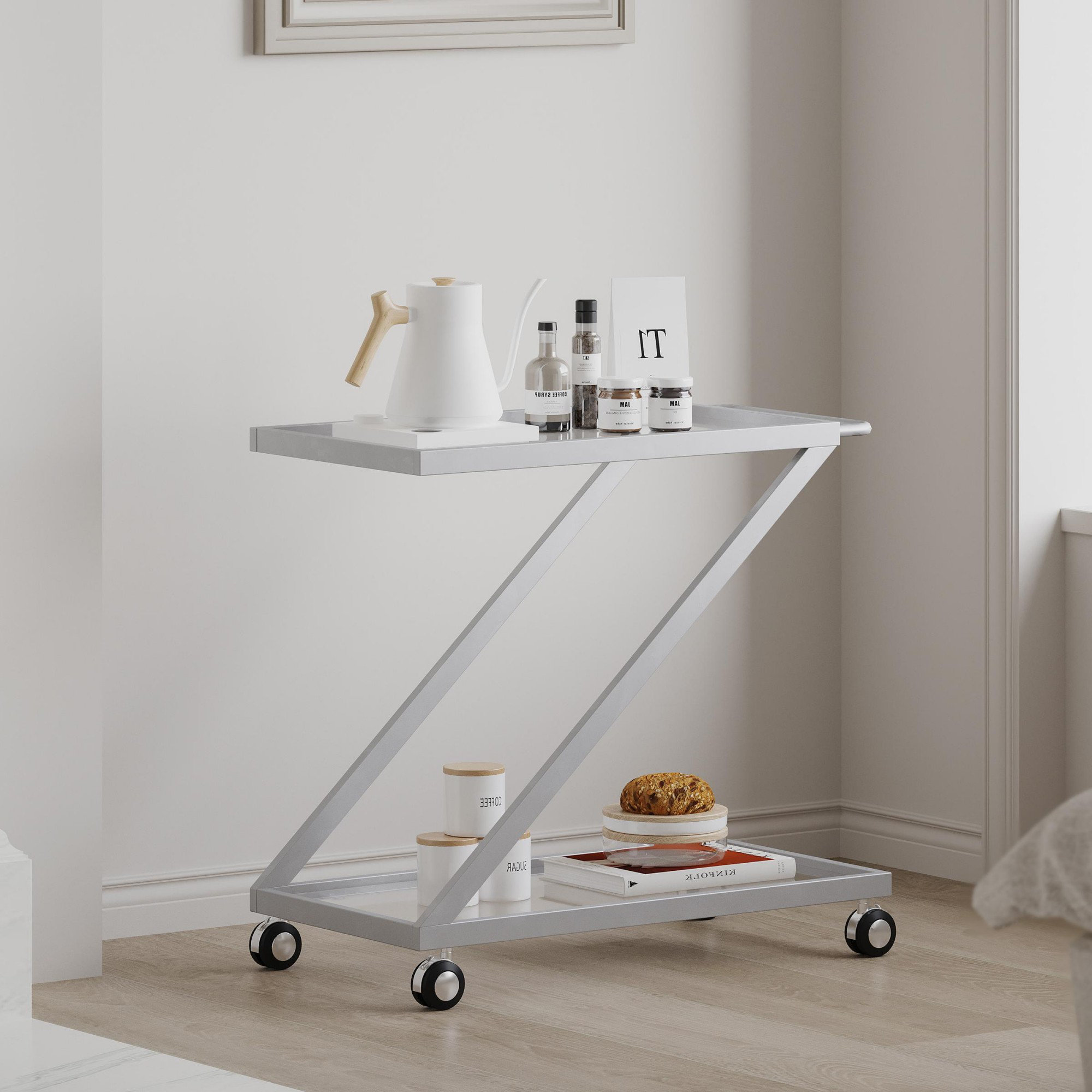 Brayden Studio® Modern Minimalist Design Bar Cart | Wayfair