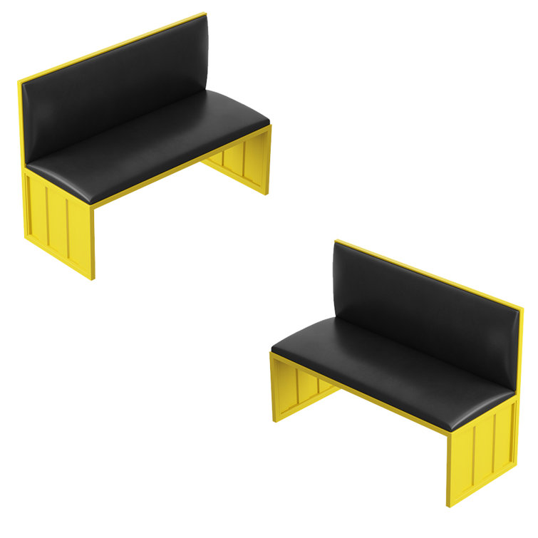 Canadian Linen Fashionable Industrial-style Bar Bench Faux Leather ...