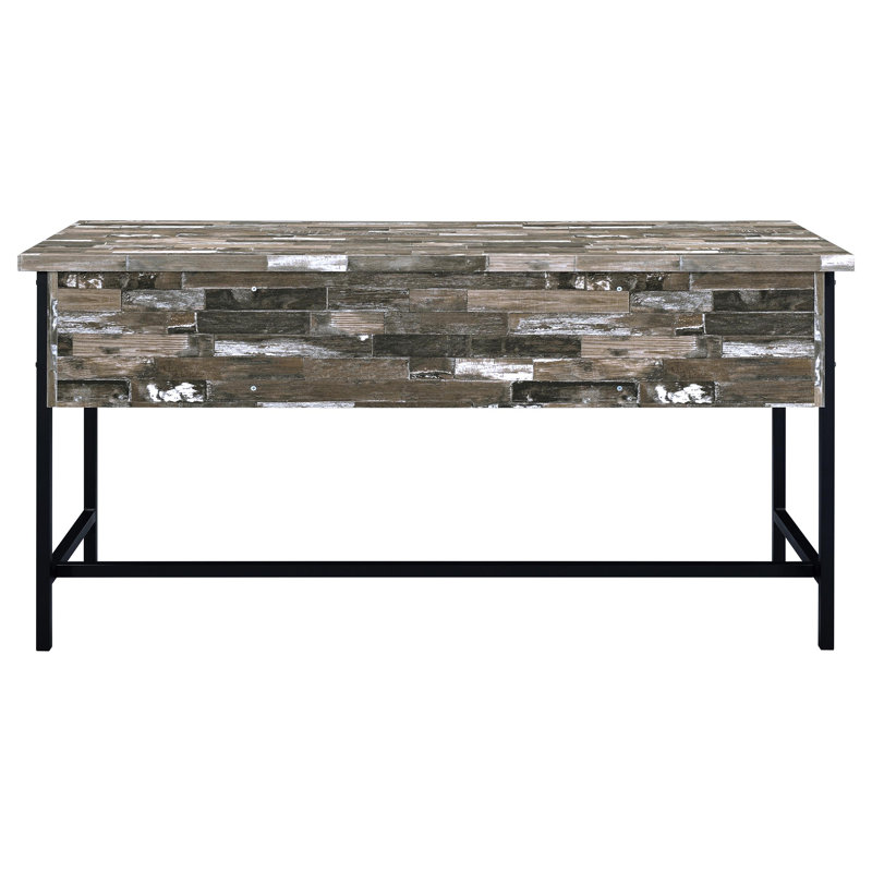 Alma Kemper 4-Drawer Writing Desk Salvaged Cabin | Wayfair