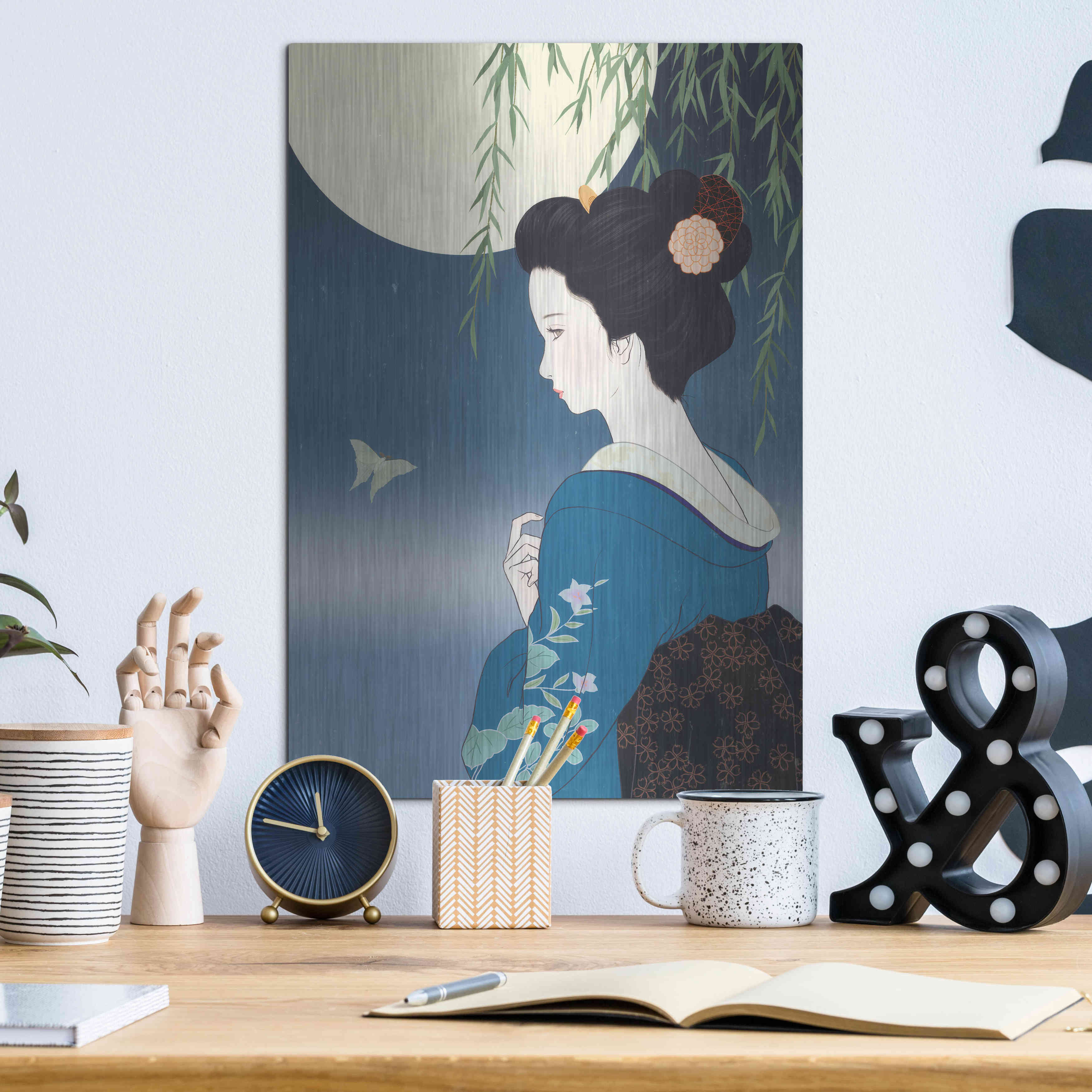 Red Barrel Studio 'Fumitsuki' by Sai Tamiya, Metal Wall Art, 24"x36 ...