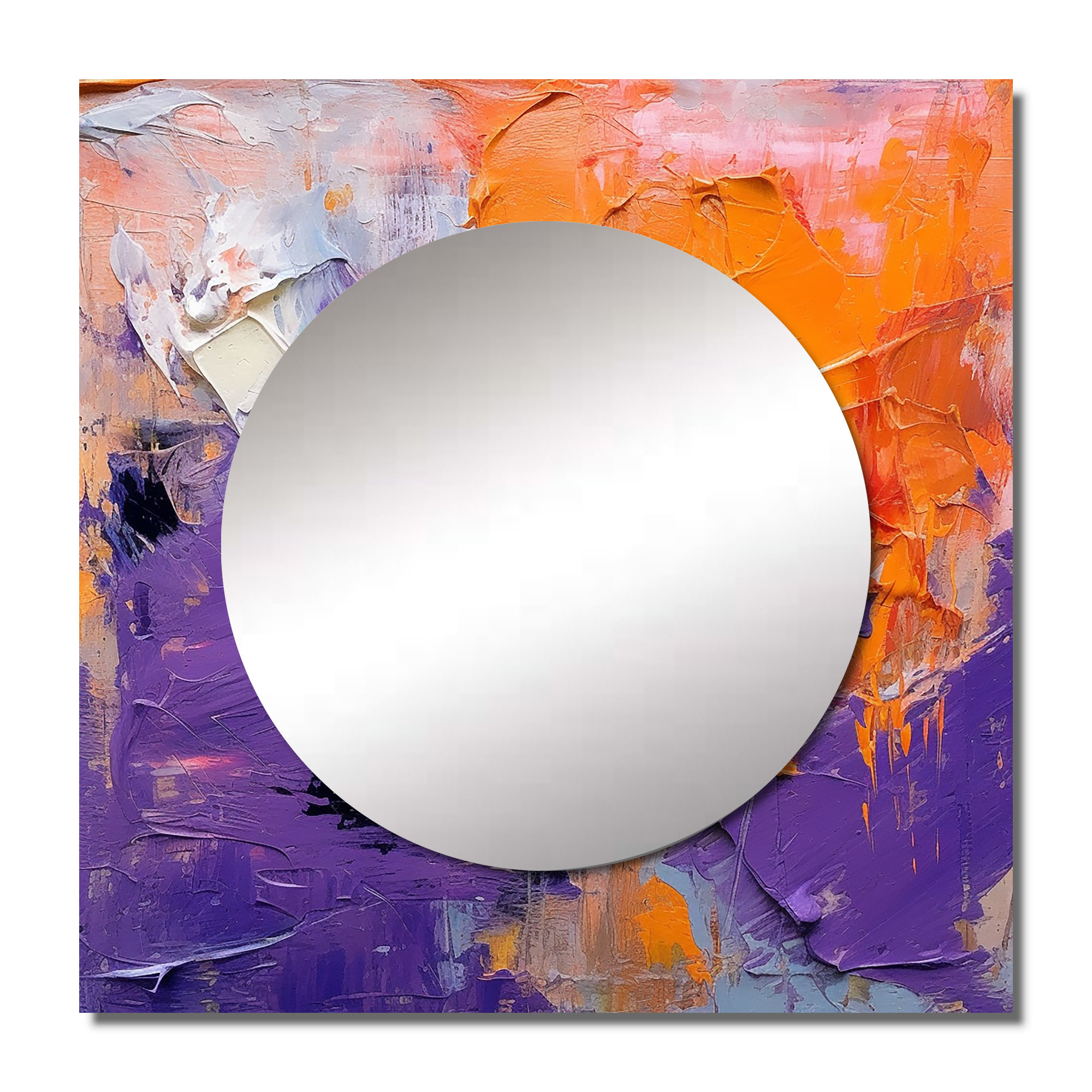 Dakota Fields Deashia - Abstract Square Mirror Wall Decor For Bedroom ...