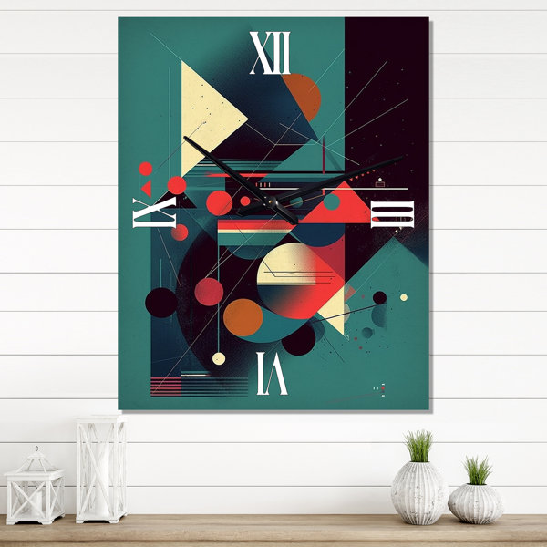 DesignArt Unknown Familiarity Retro Geometric Abstract I - Modern ...
