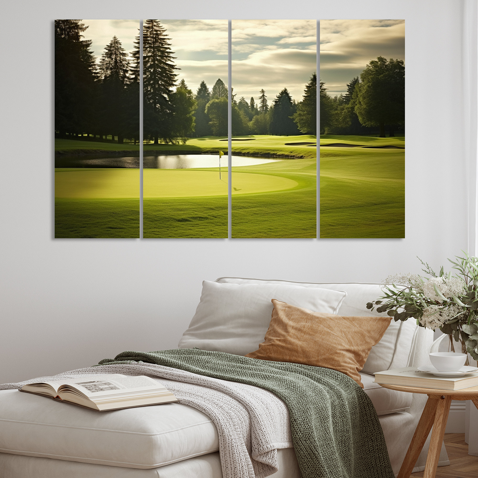 Design Art Golf Fairway Serenity - Sports Metal Wall Art Set | Wayfair