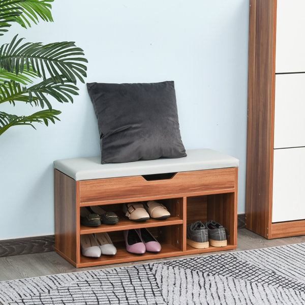 Latitude Run® 6 Pair Shoe Storage Bench & Reviews | Wayfair