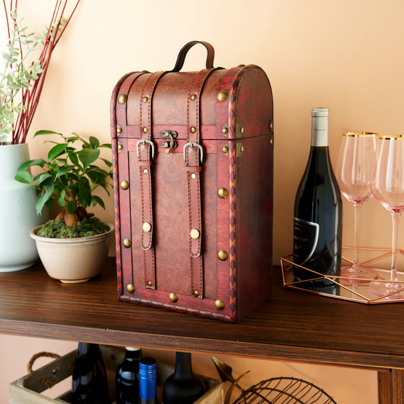 Twine Chateau 2 Bottle Antique Wine Box & Reviews | Wayfair