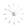 NeXtime Silver Plug Inn Metallic Spoke Wall Clock | Wayfair