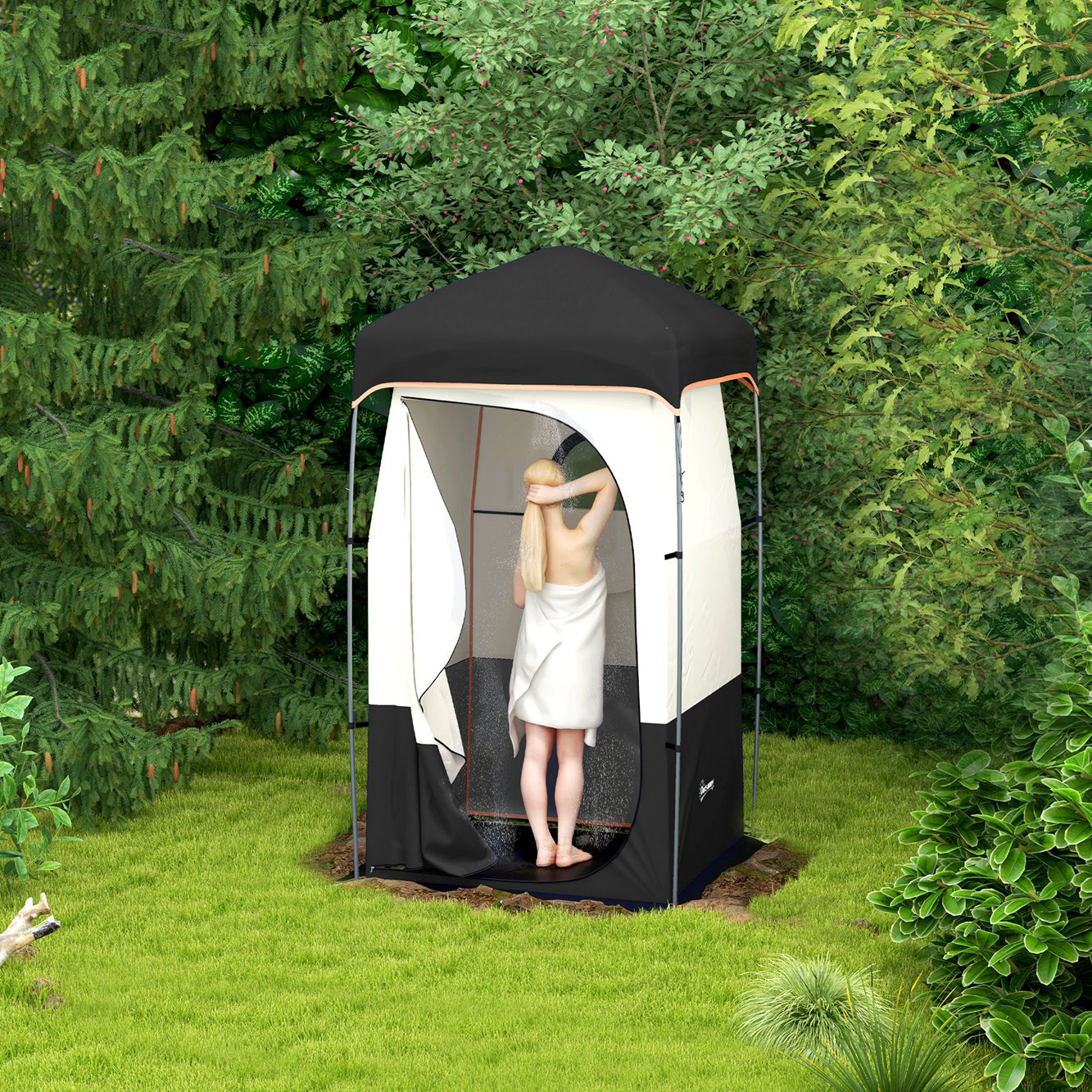 XICHONGDIANSHANG Outsunny Portable Shower Tent, Privacy Shelter, Camping Dressing Changing Tent ...