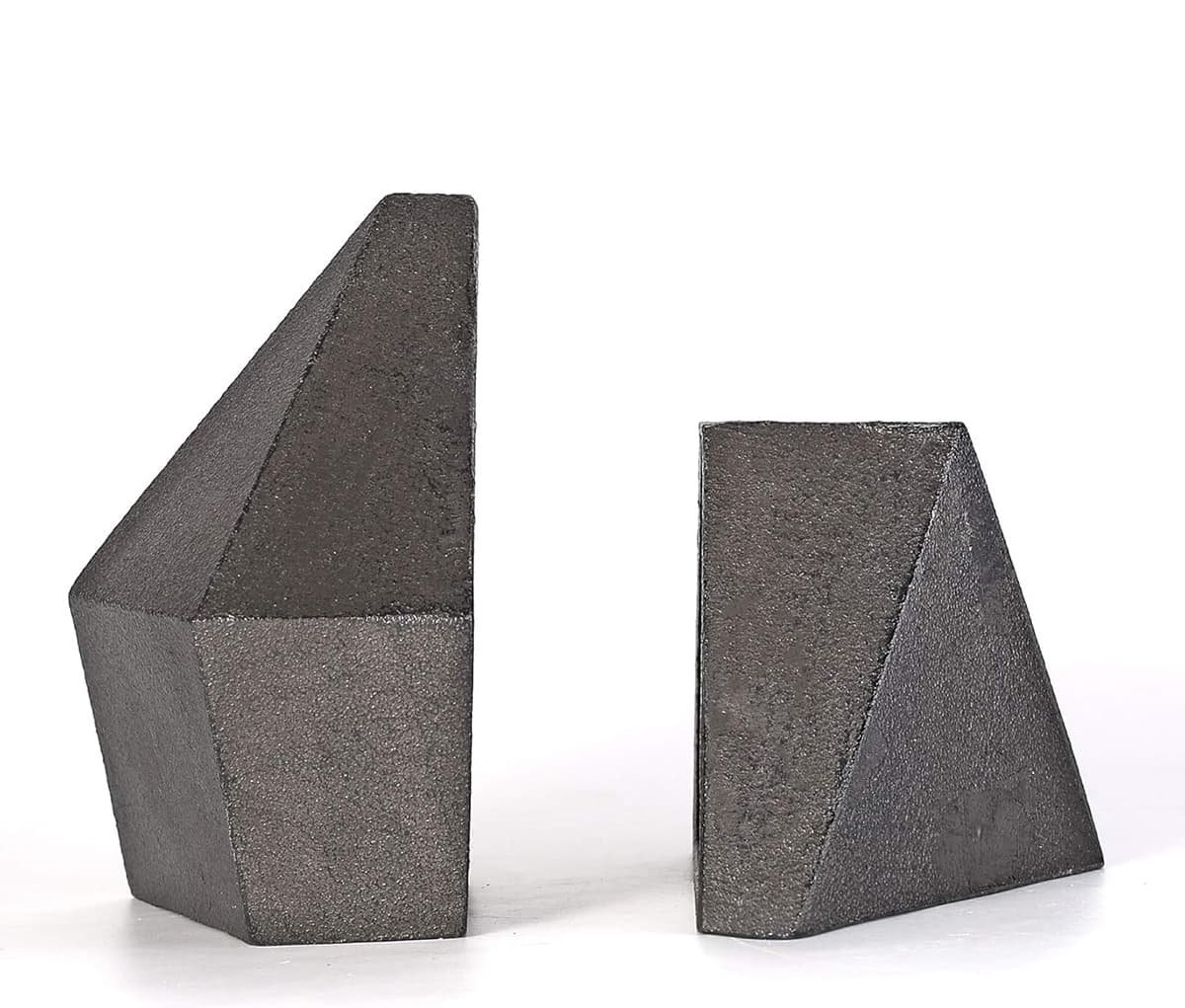 Brayden Studio® Black Decorative Bookends: Heavy Duty Cast Iron with ...