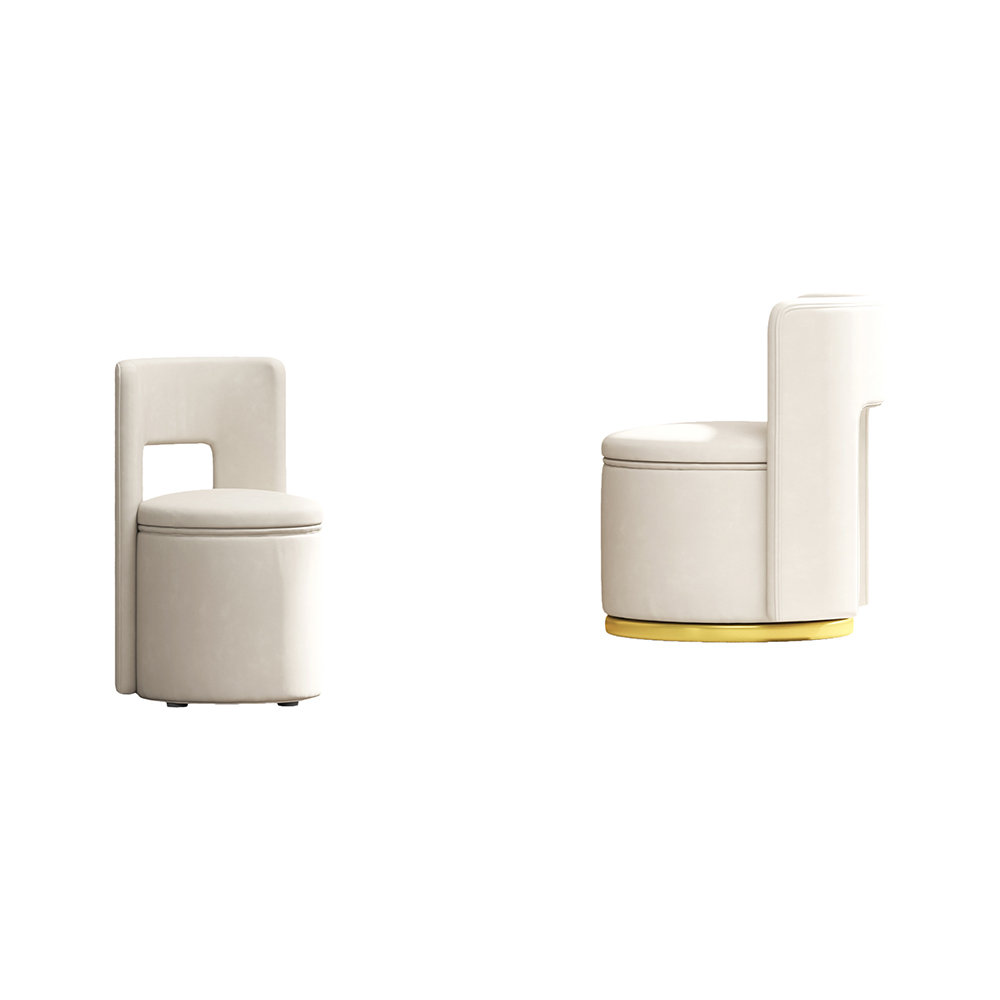 Mercer41 Round Swivel Chair with Storage | Wayfair