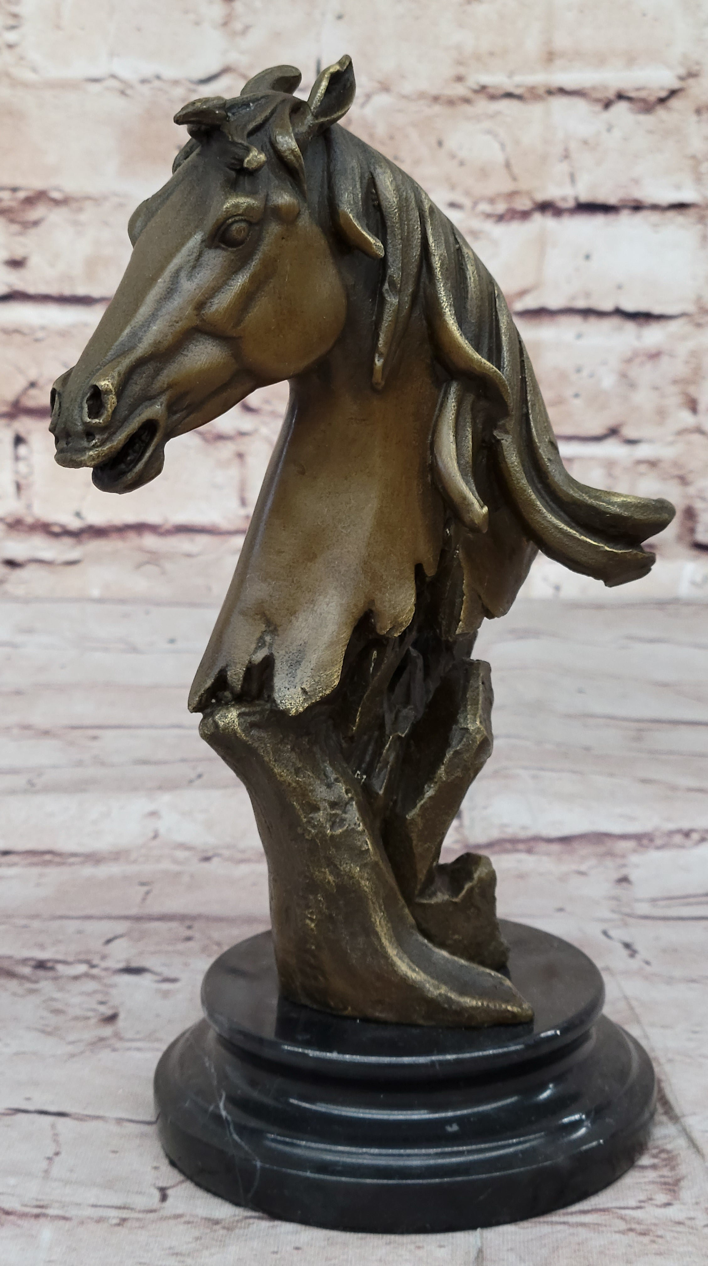 Foundry Select Bellevale Abstract Modern Art Horse Head Bust Bronze ...