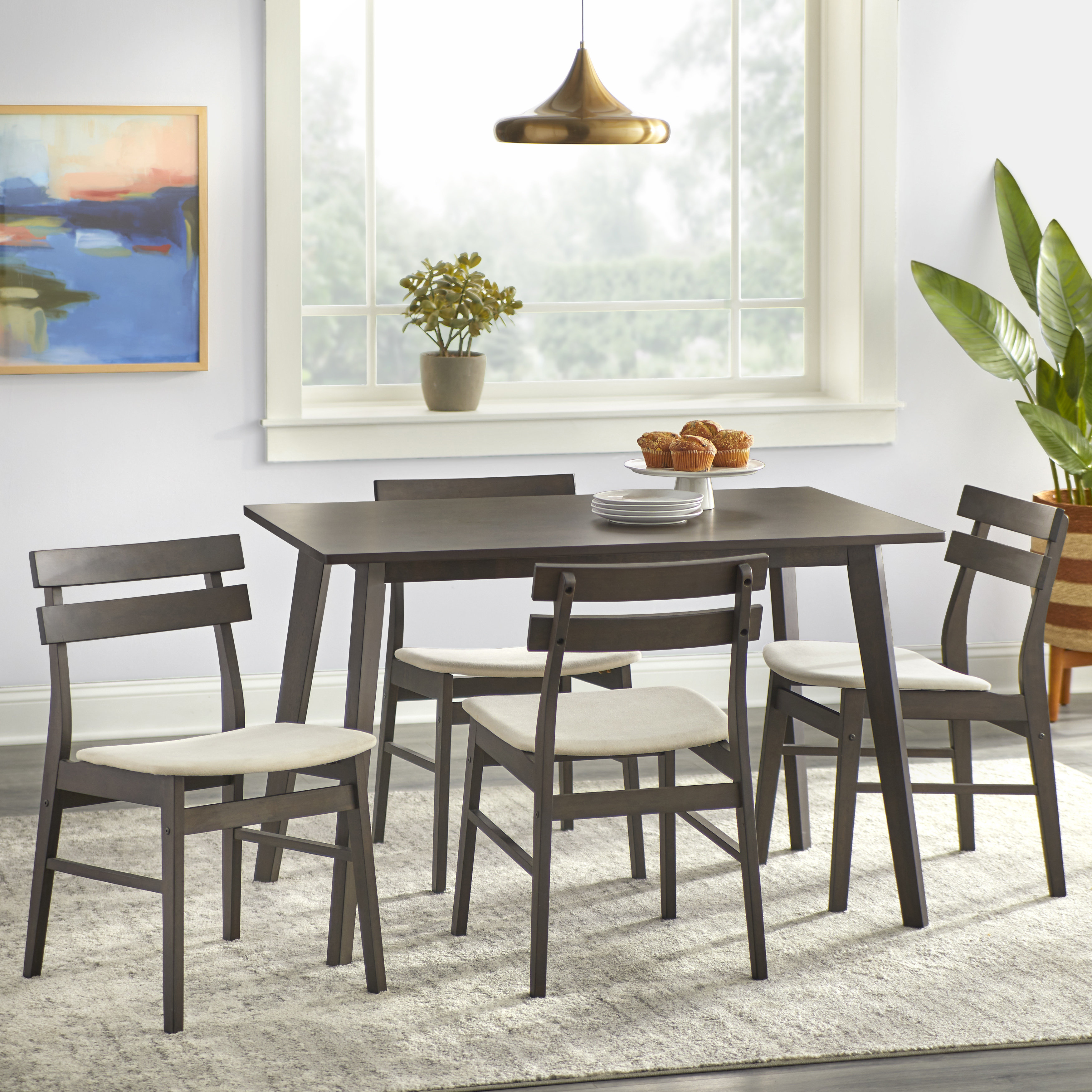 Winston Porter Myrlen 4 - Person Dining Set & Reviews | Wayfair