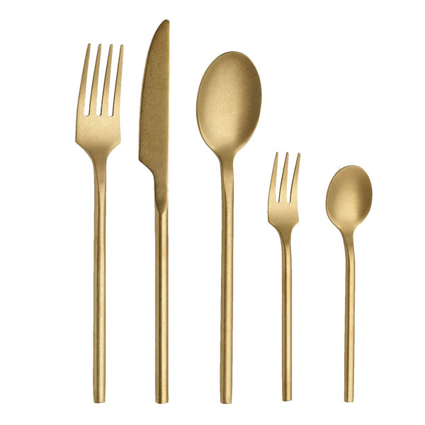 Echtwerk Tafelbesteck Bari, 20-Teilig (Inkl. Kuchengabel), Essbesteck ...