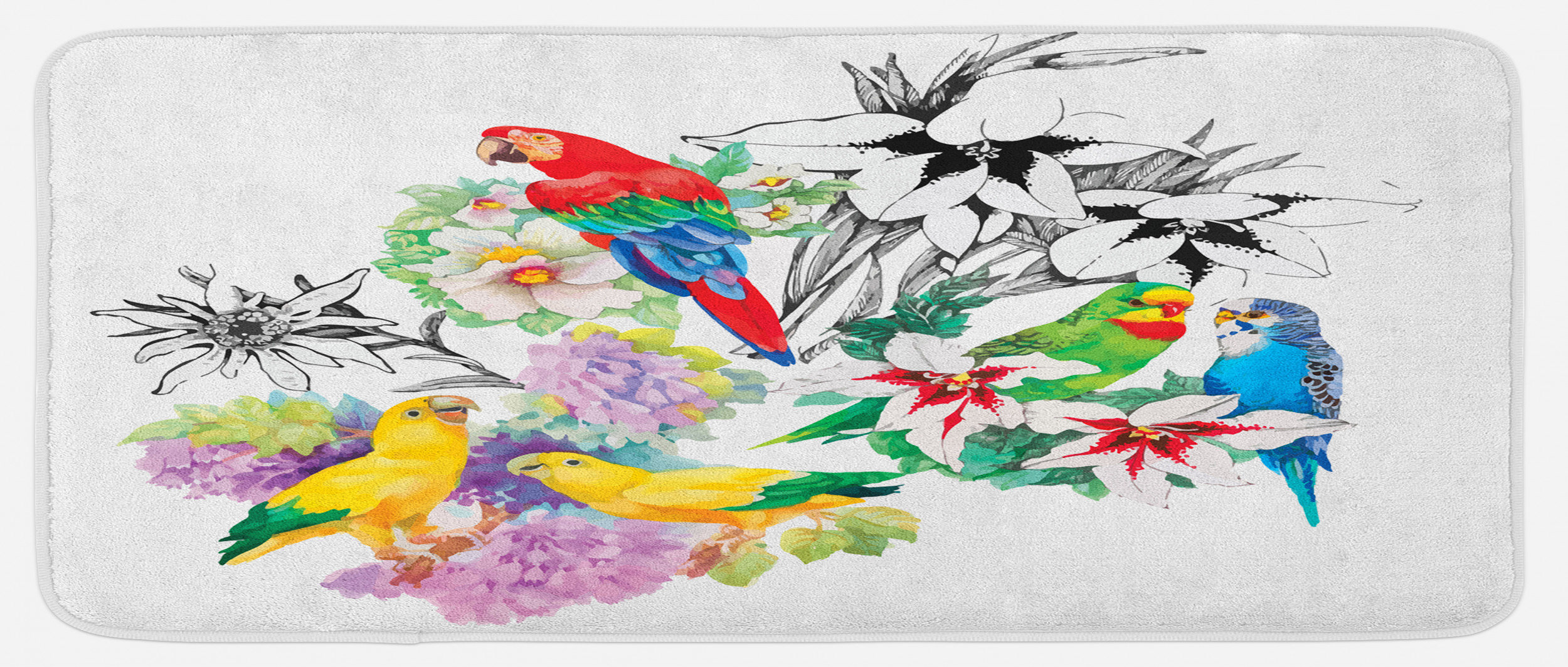 East Urban Home Parrot Kitchen Mat | Wayfair