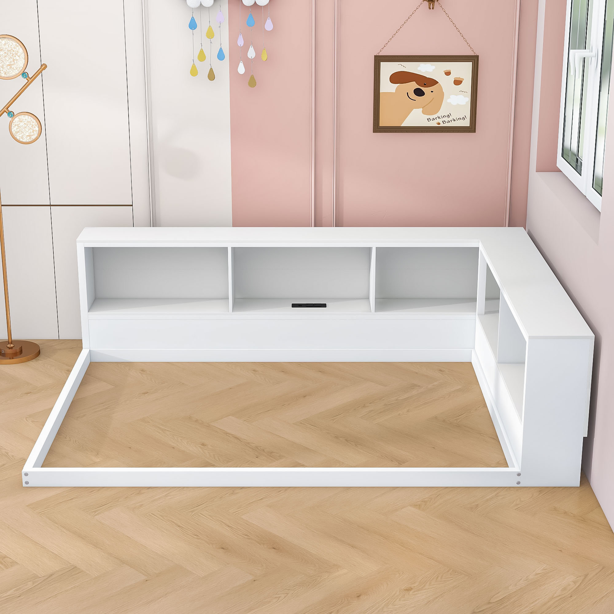 Ebern Designs Full Size Metal Daybed with Storage and USB Ports | Wayfair