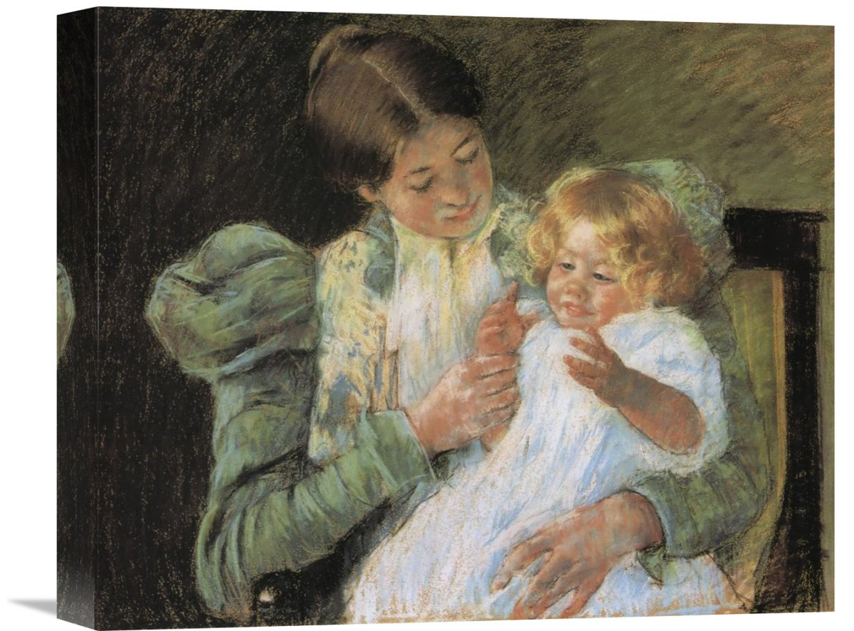 Vault W Artwork Pattycake 1897 by Mary Cassatt - Wrapped Canvas Print ...