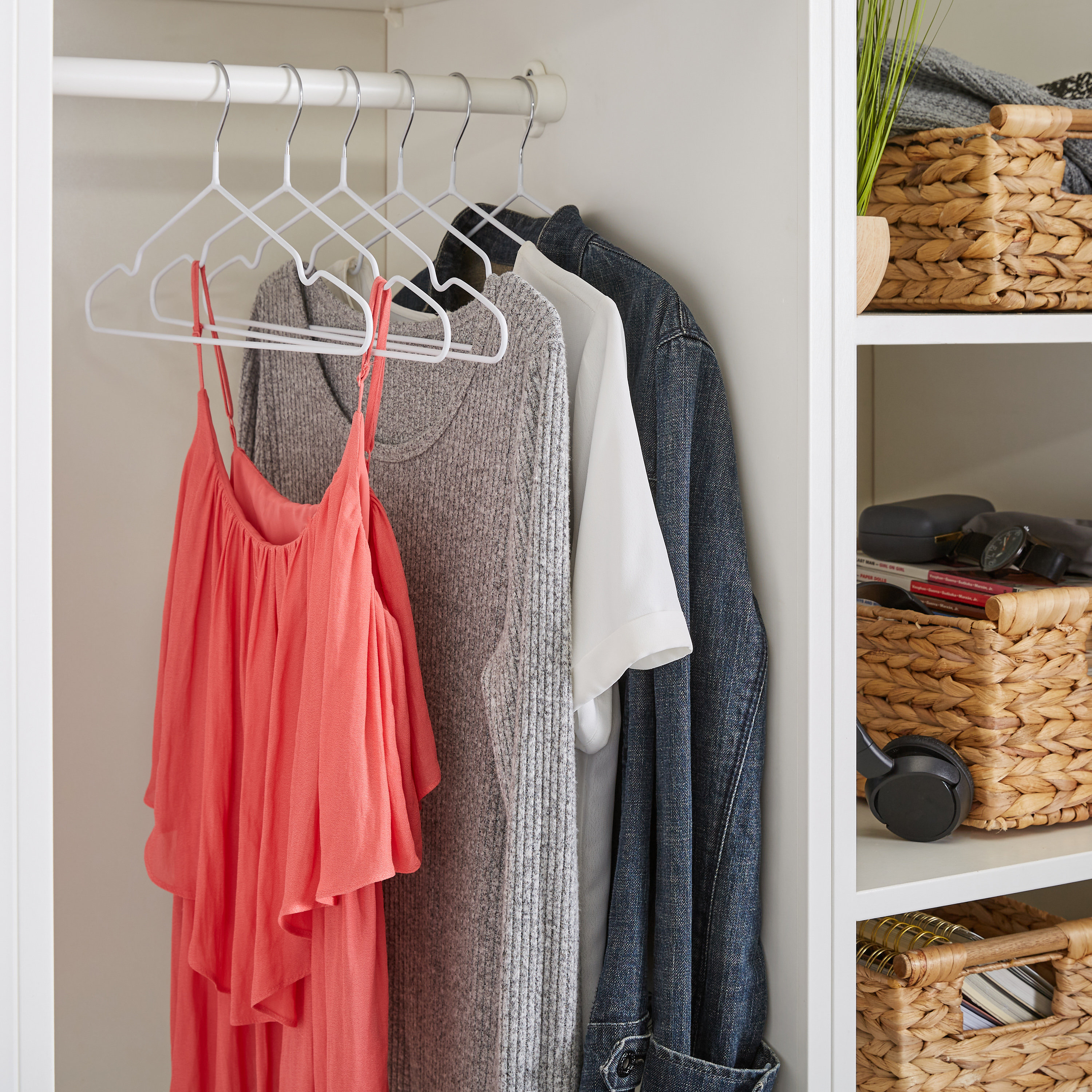 Simplify 12 Pack Metal Hangers | Wayfair