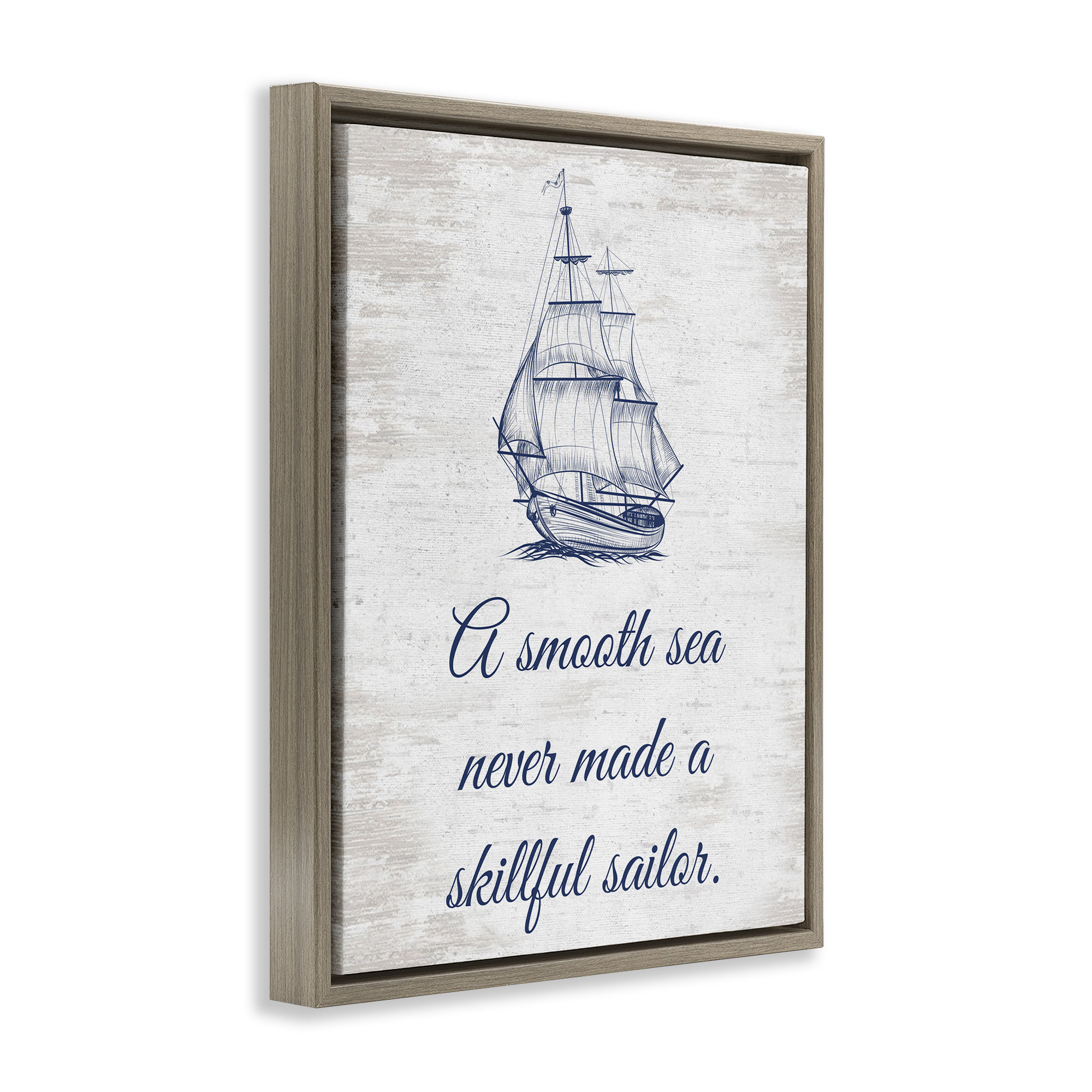 Trinx Inspiring Skillful Sailor Framed Floater Canvas Wall Art by ...