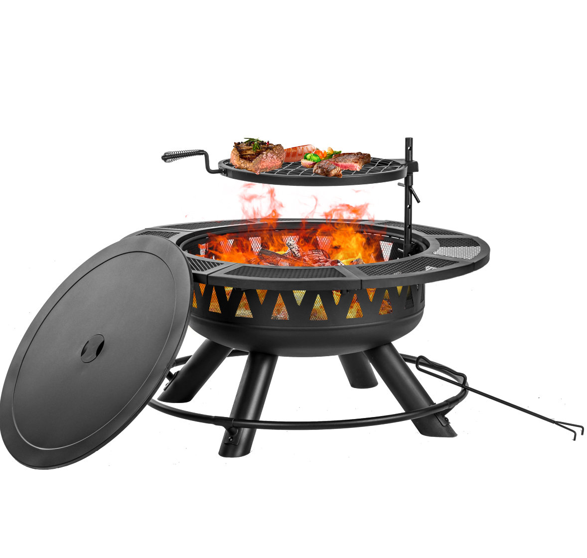 HOSSEJOY 36'' x Fire Pit Stand - Wayfair Canada