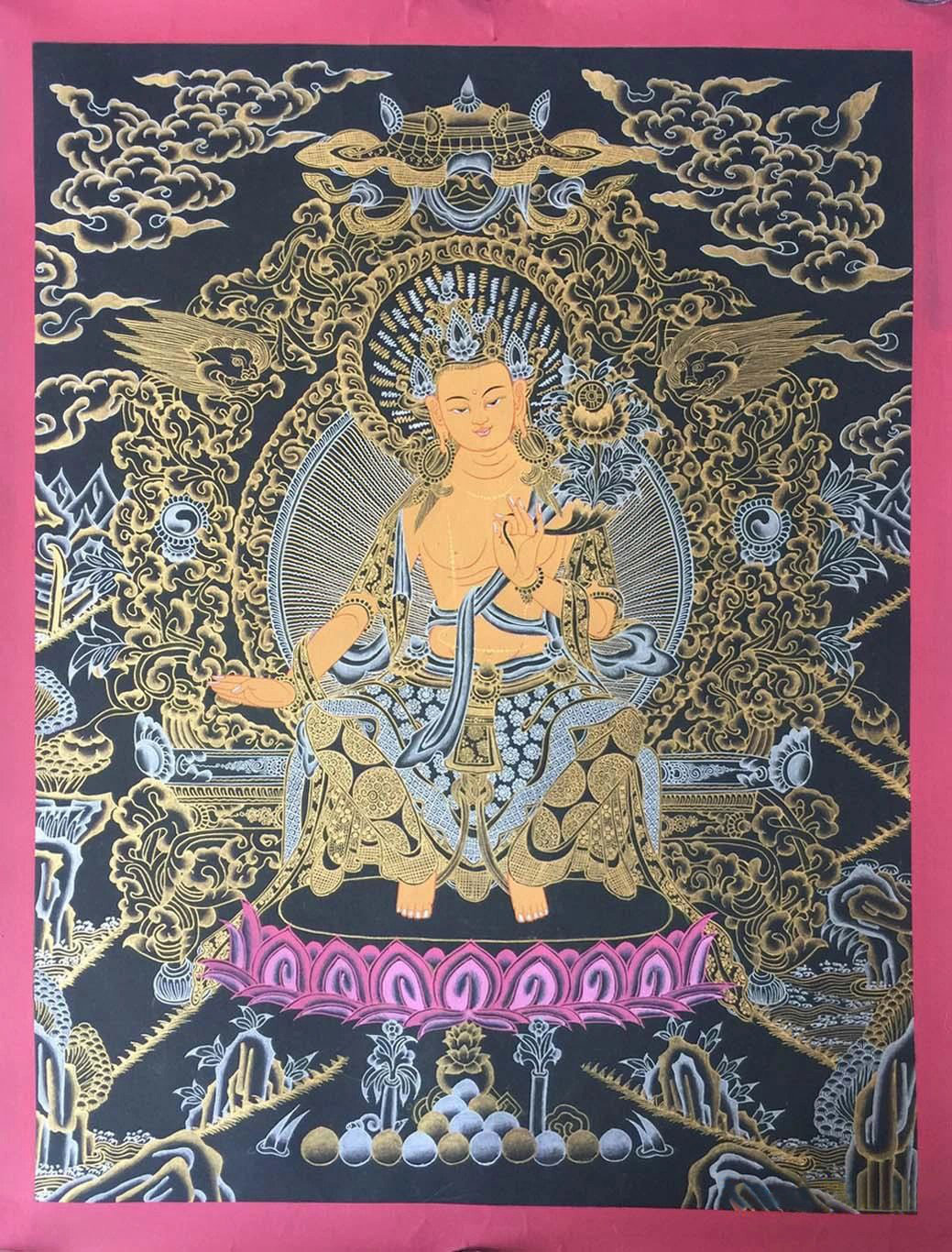 Exotic India Maitri Buddha Thangka (Brocadeless Thangka) | Wayfair