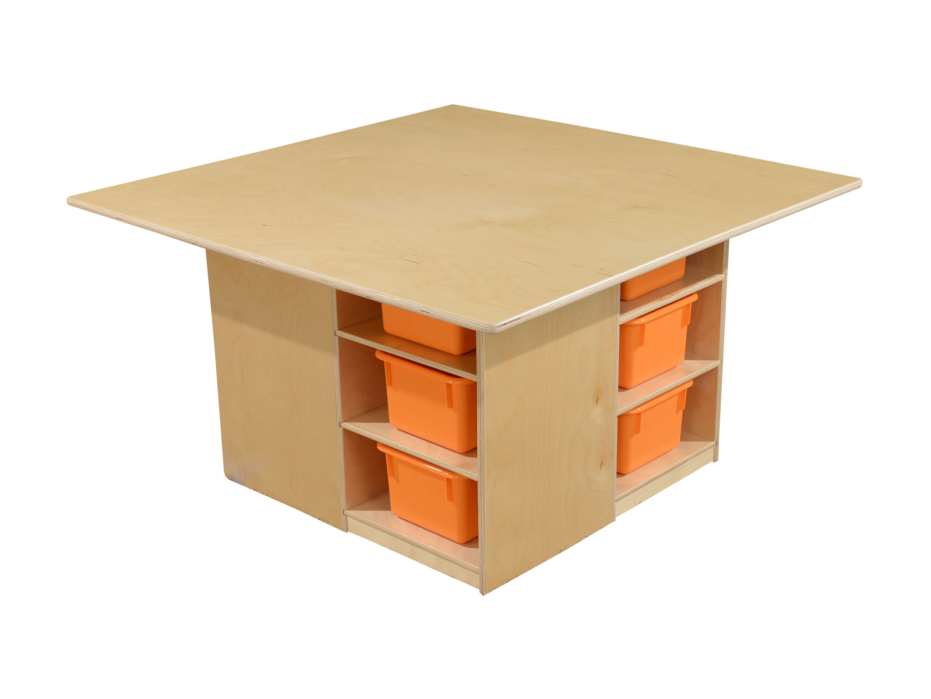 Wood Designs Cubby Table with (12) Trays | Wayfair