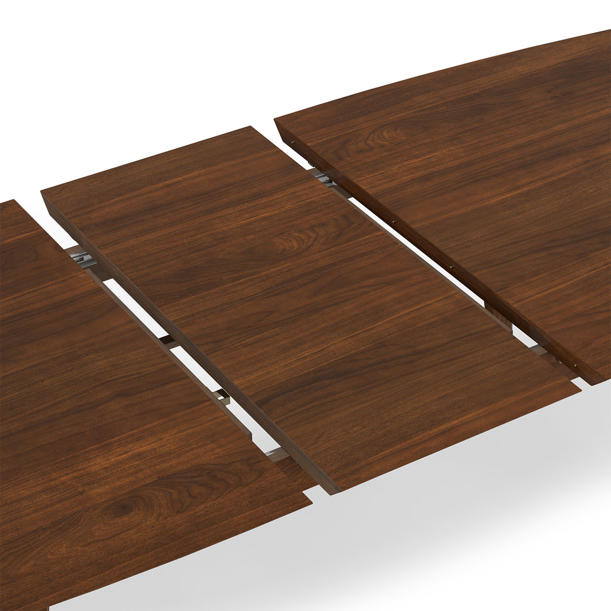 Simpli Home Draper 66-84"W Walnut Extendable Dining Table, Mid-Century ...