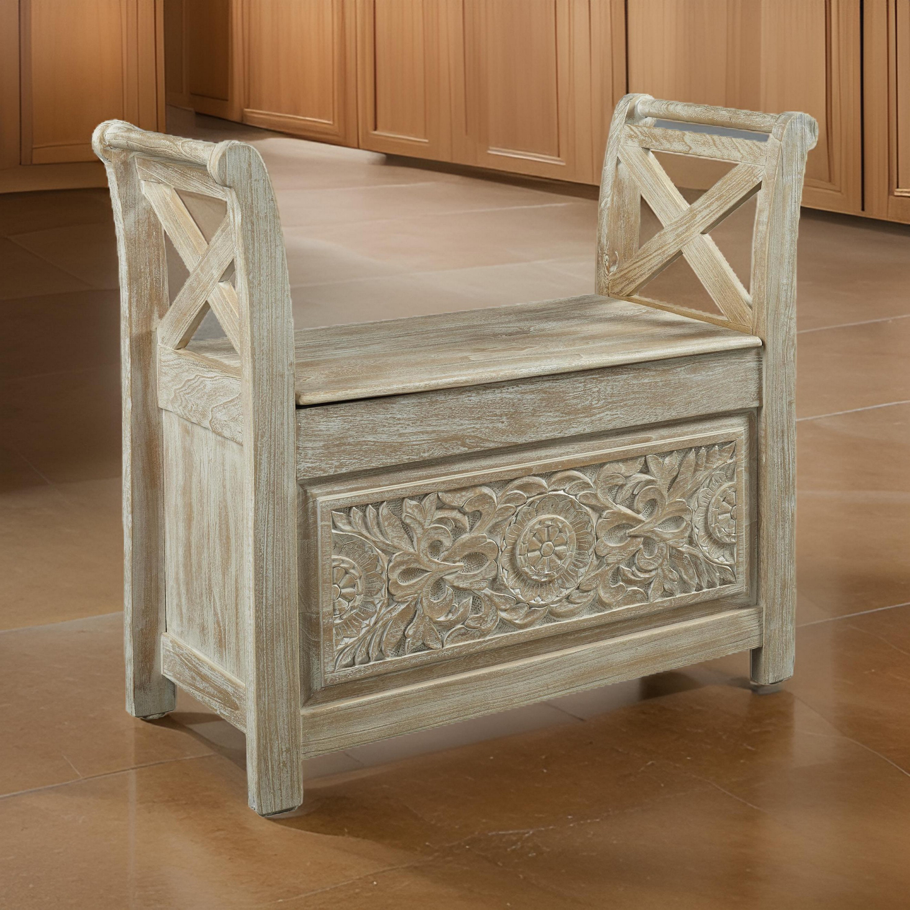 Bungalow Rose Rosemonde Storage Bench & Reviews | Wayfair