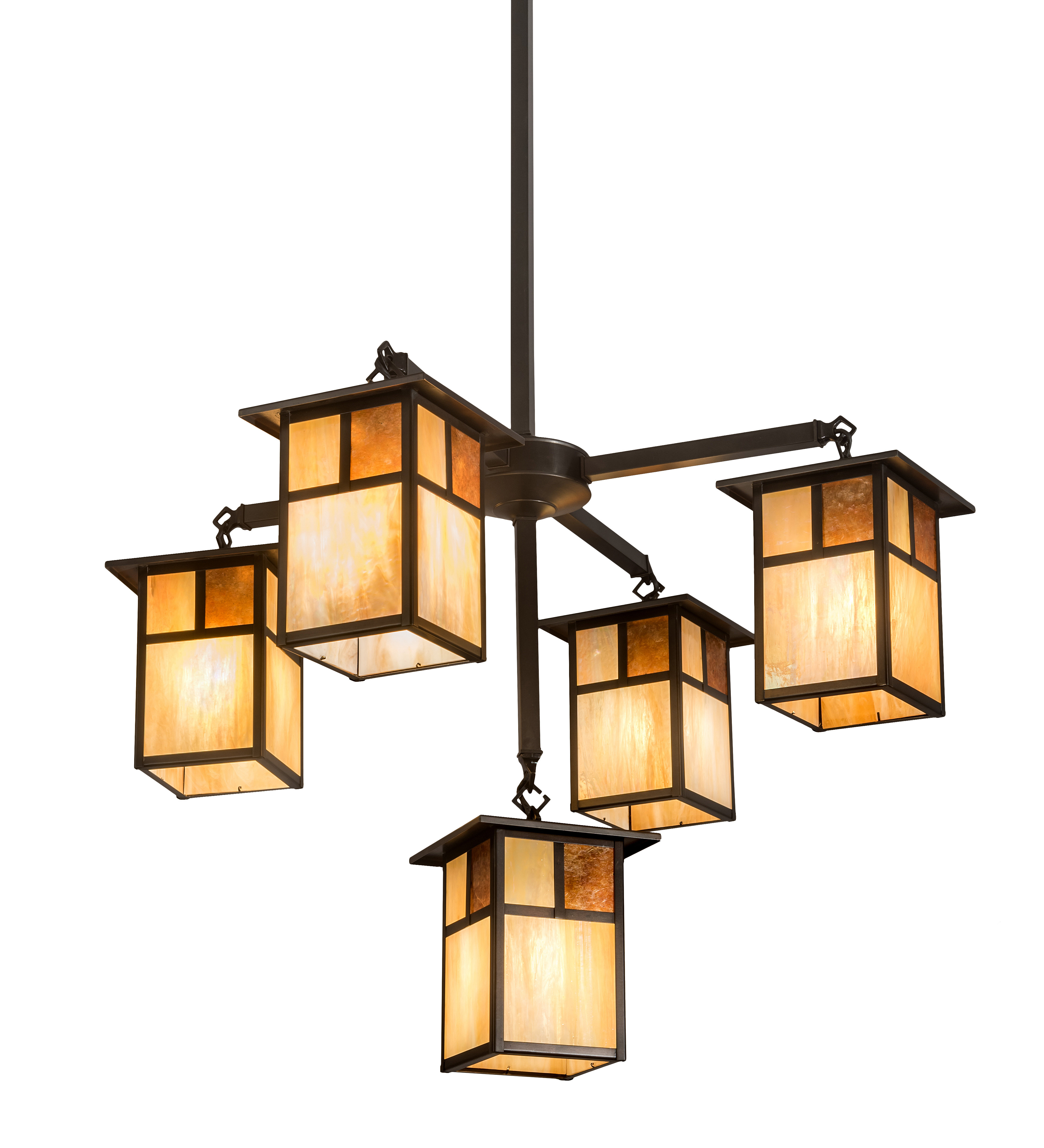 Loon Peak® Doelling 5 - Light Shaded Geometric Chandelier | Wayfair