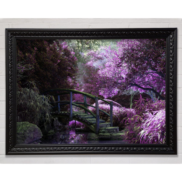Union Rustic Little Foot Bridge In The Lilac Forest - Single Picture ...